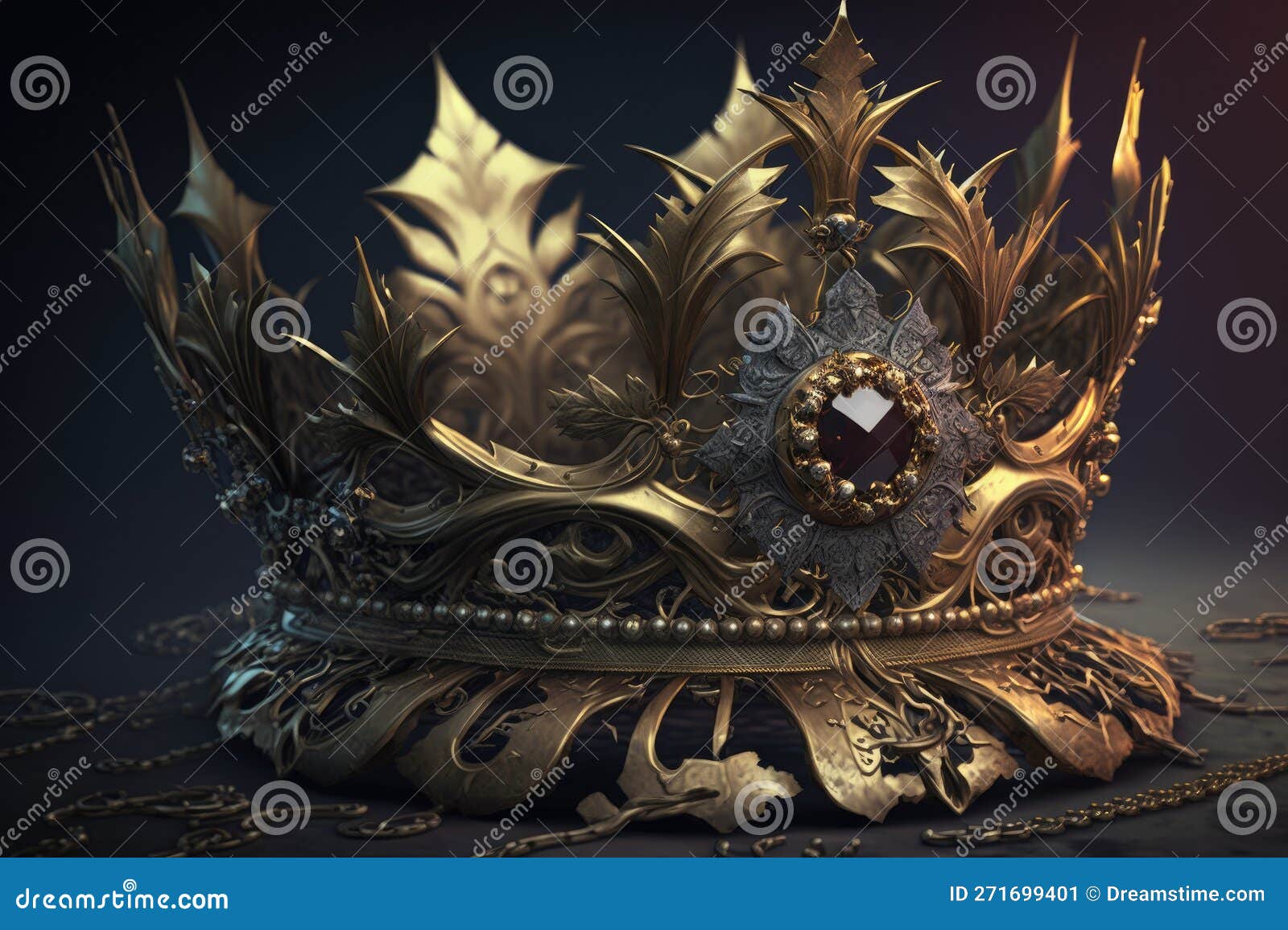 Crown of the emperor stock illustration. Illustration of icon - 271699401