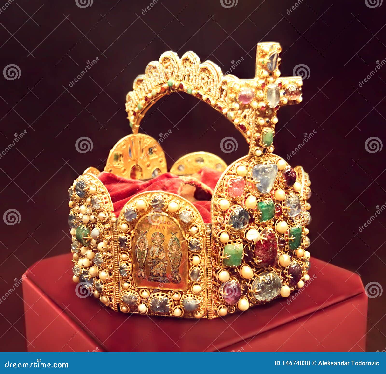 Crown of the Emperor of Hapsburg Monarchy Stock Photo - Image of rudolf ...