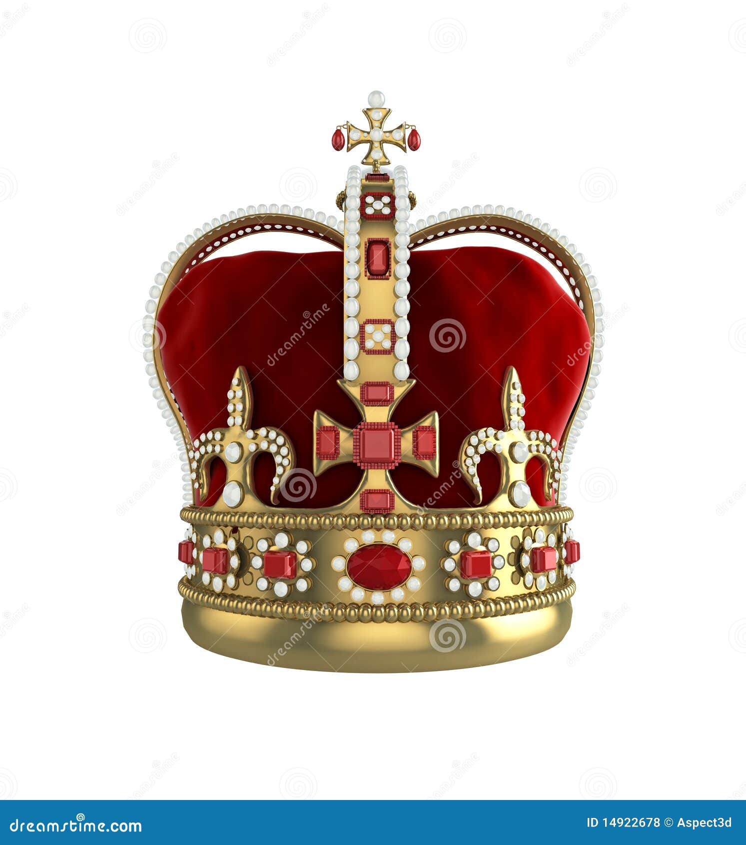 Crown front view stock illustration. Illustration of icon - 14922678