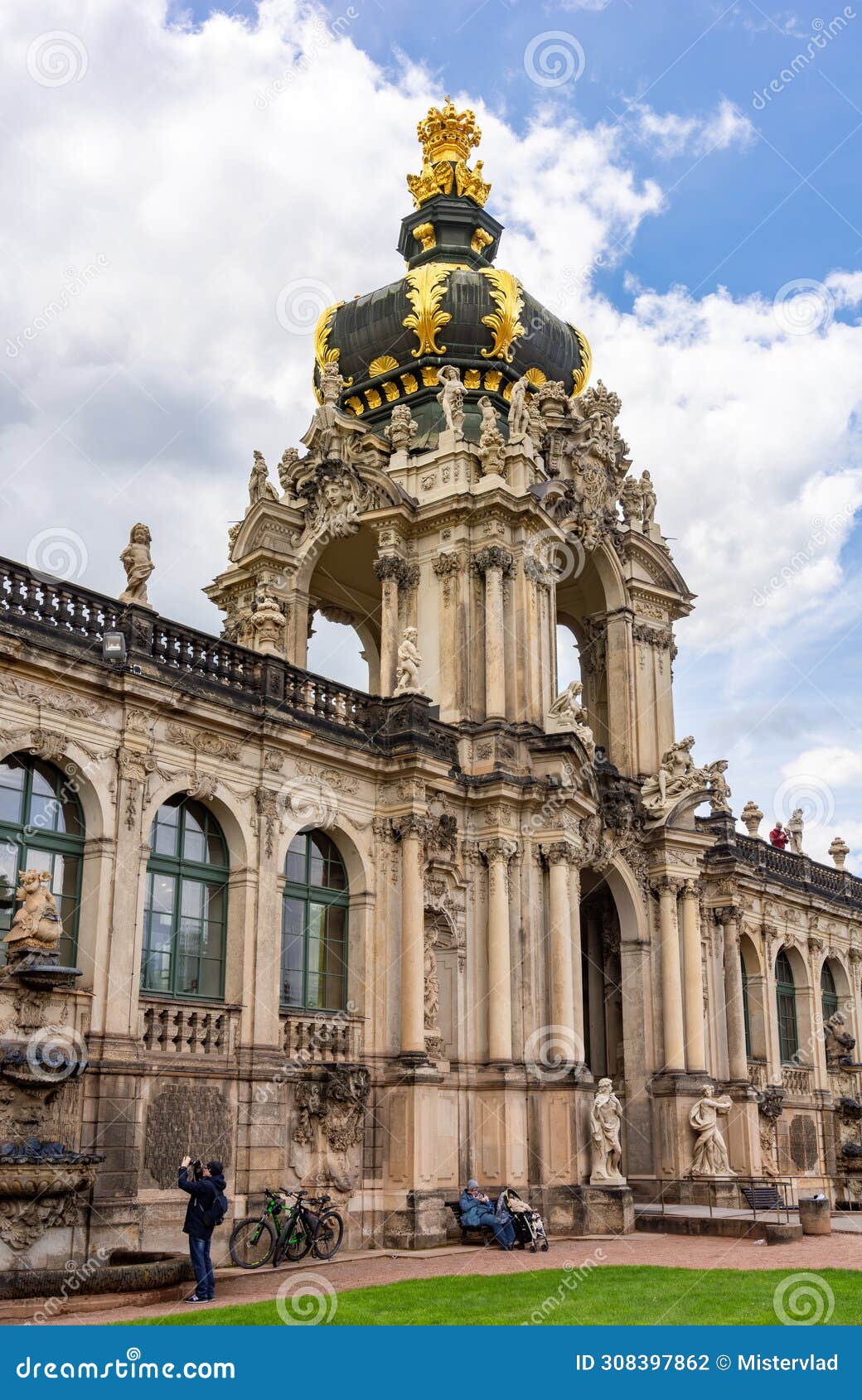 Crown Gate in Dresdner Zwinger, Dresden, Germany Editorial Photography ...
