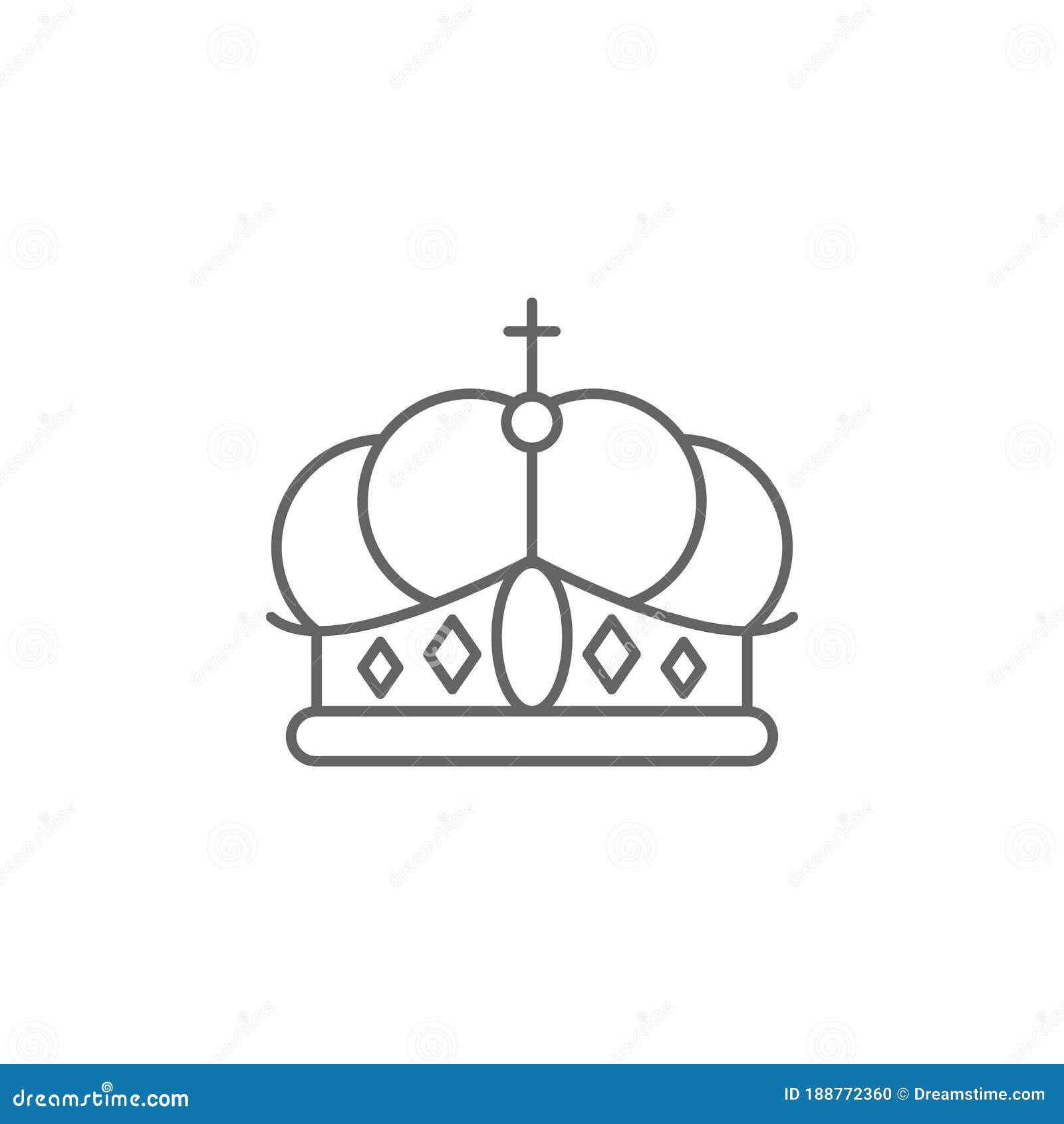 Crown, Holland Icon. Element of Holland Icon. Thin Line Icon for ...