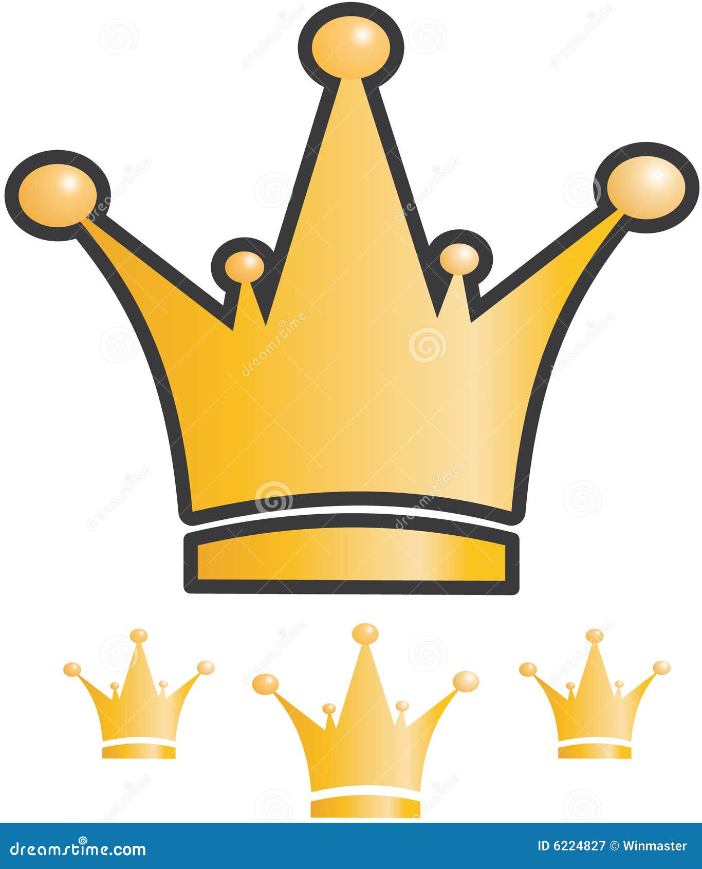 Crown Icon Royalty Free Stock Photography - Image: 6224827