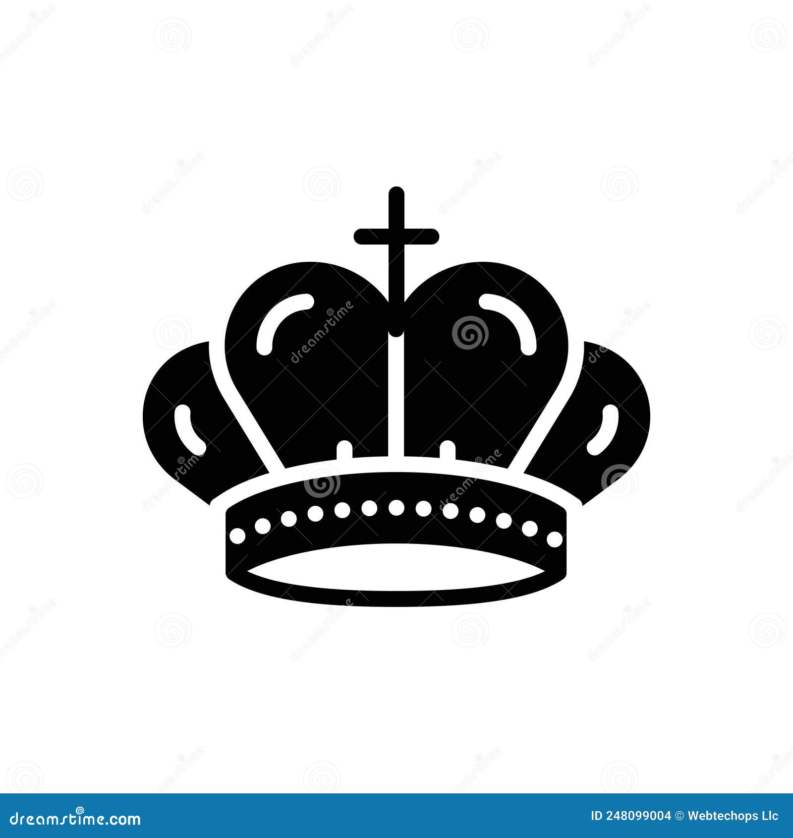 Coronet Icon, Cartoon Style Vector Illustration | CartoonDealer.com ...