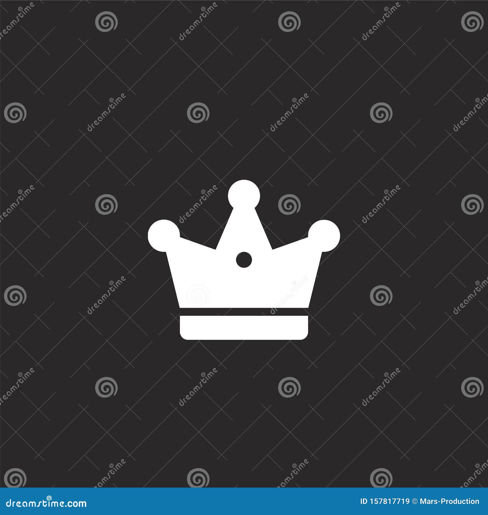 Crown Icon. Filled Crown Icon for Website Design and Mobile, App ...