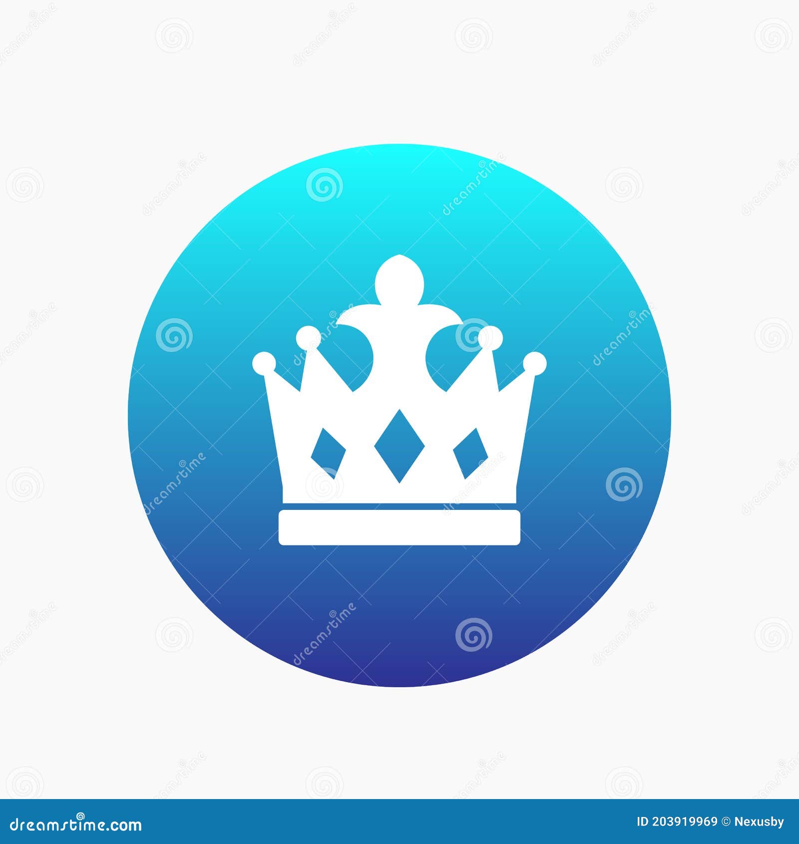 Crown Icon, Monarch Vector Sign Stock Vector - Illustration of kingdom ...