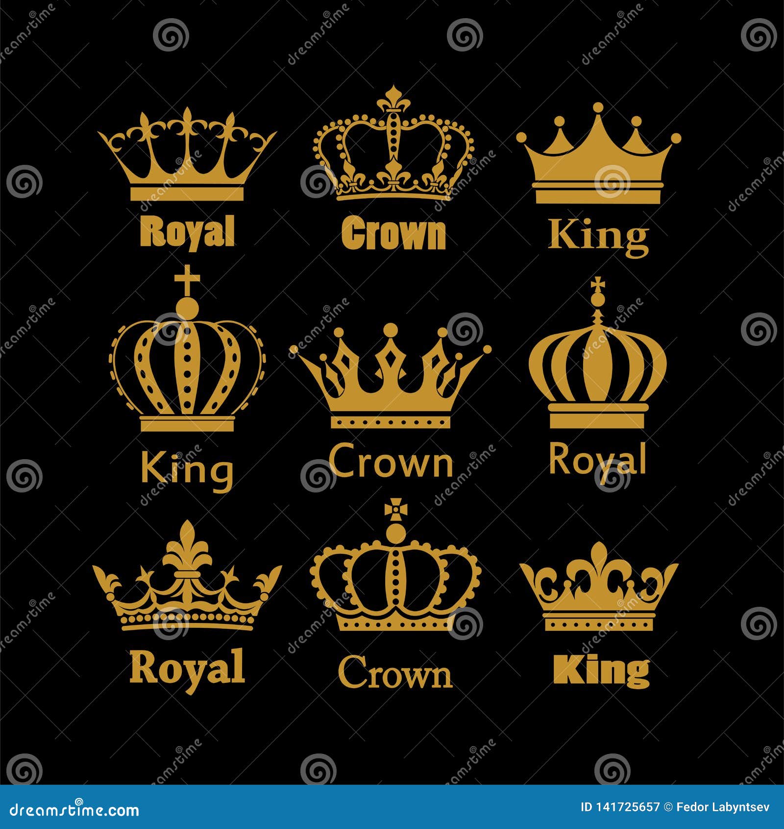 Crown Symbol Icon Set Stock Illustrations – 42,540 Crown Symbol Icon ...