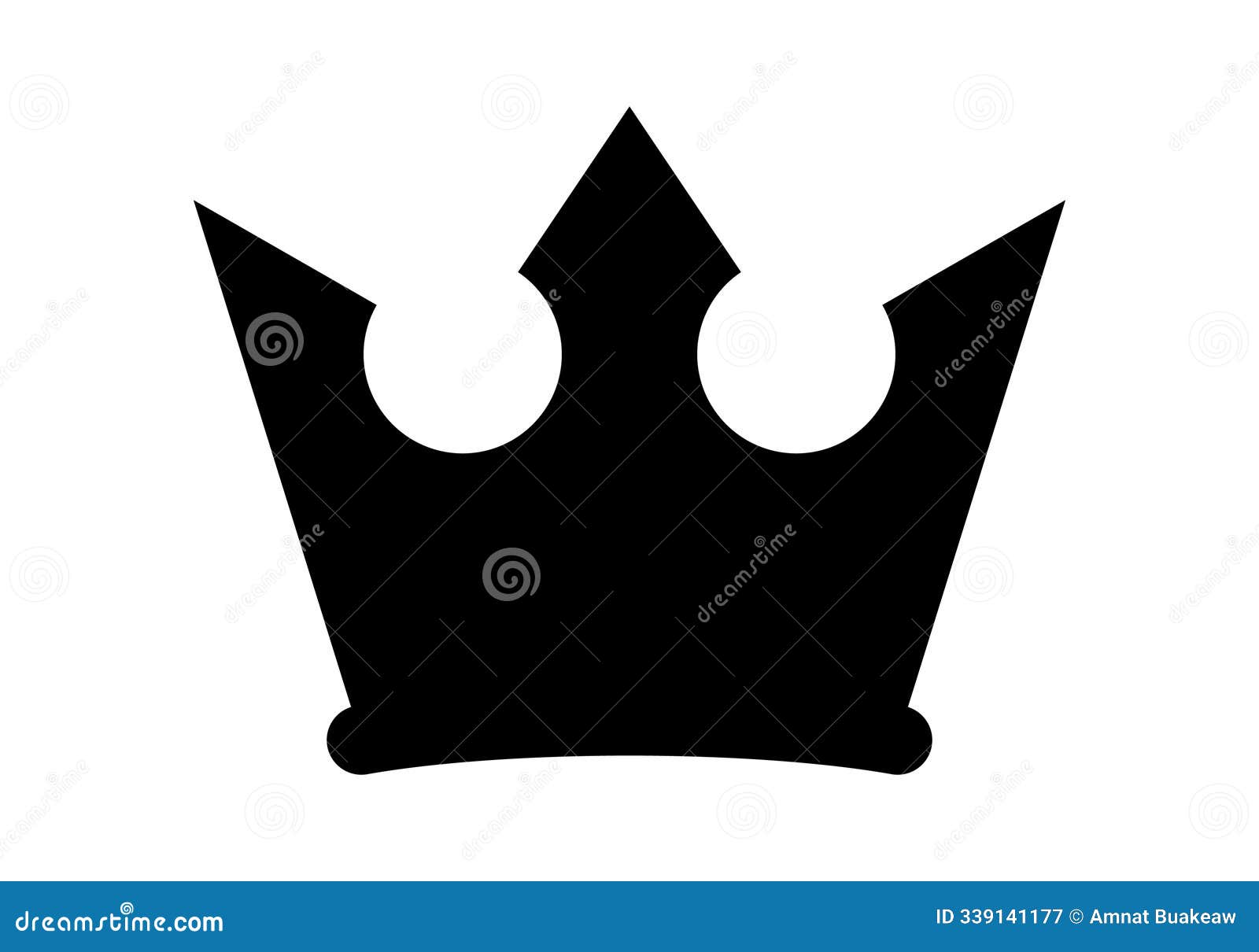 Crown Icon, Crown Silhouette, Crown Simple Shape Stock Vector ...