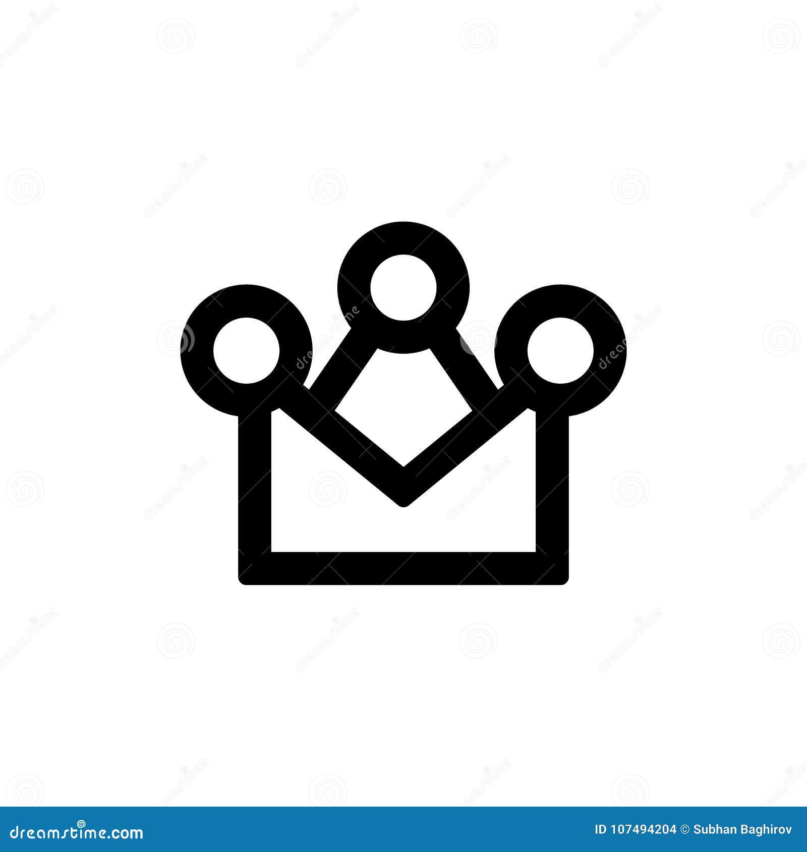 Crown Icon for Simple Flat Style Ui Design Stock Vector - Illustration ...
