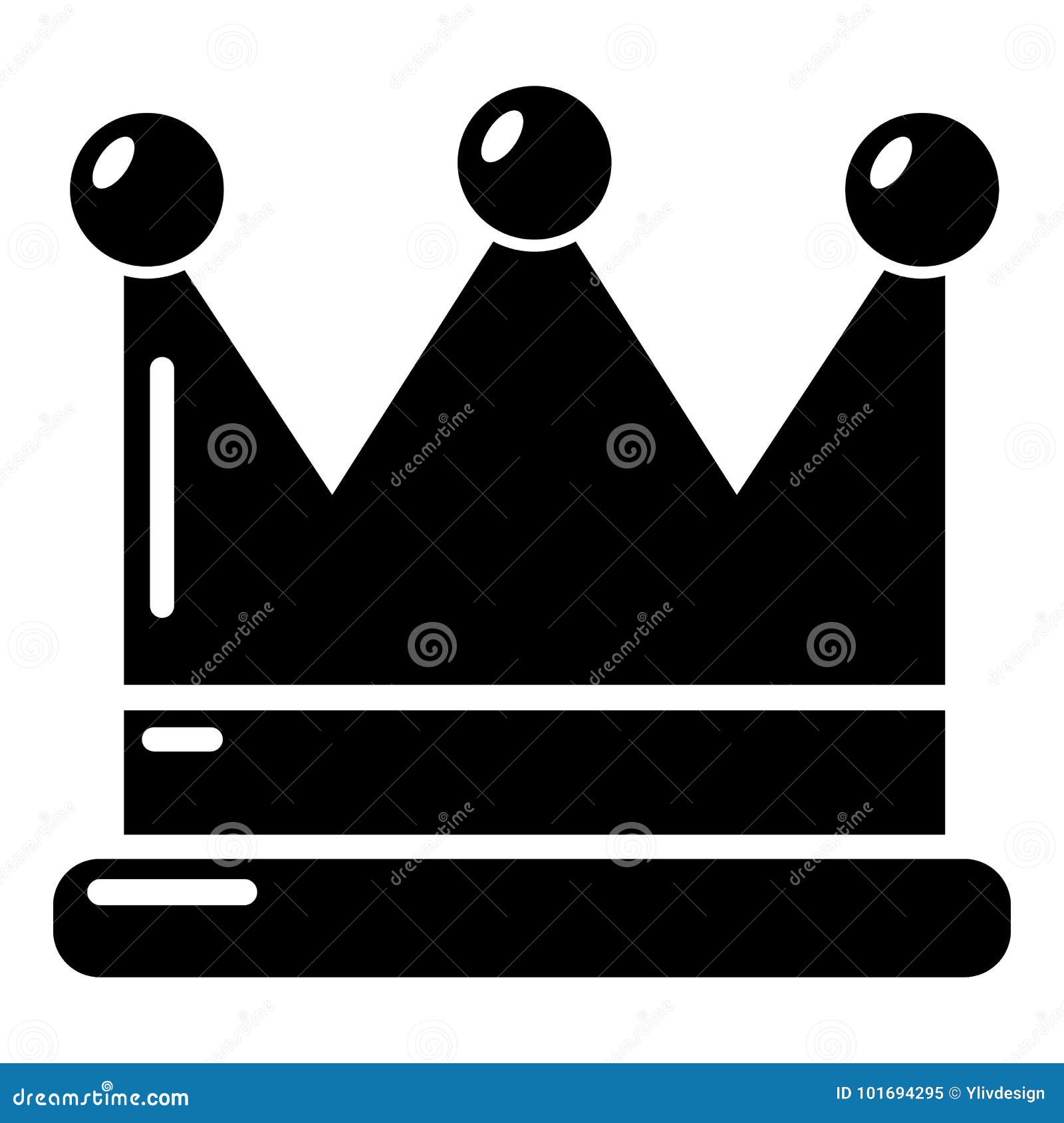 Crown Icon, Simple Black Style Stock Vector - Illustration of antiques ...