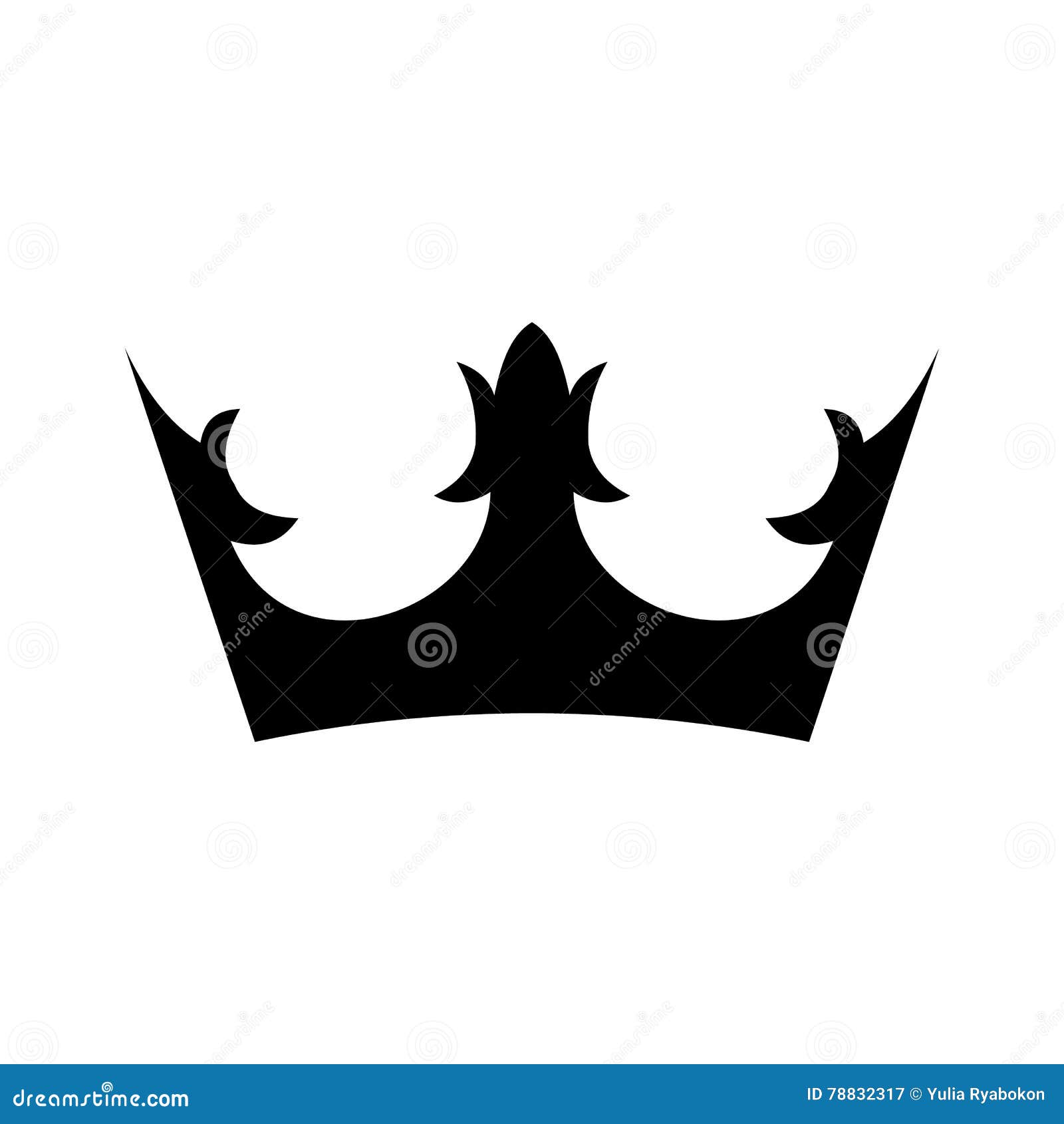 Crown icon simple stock vector. Illustration of regalia - 78832317