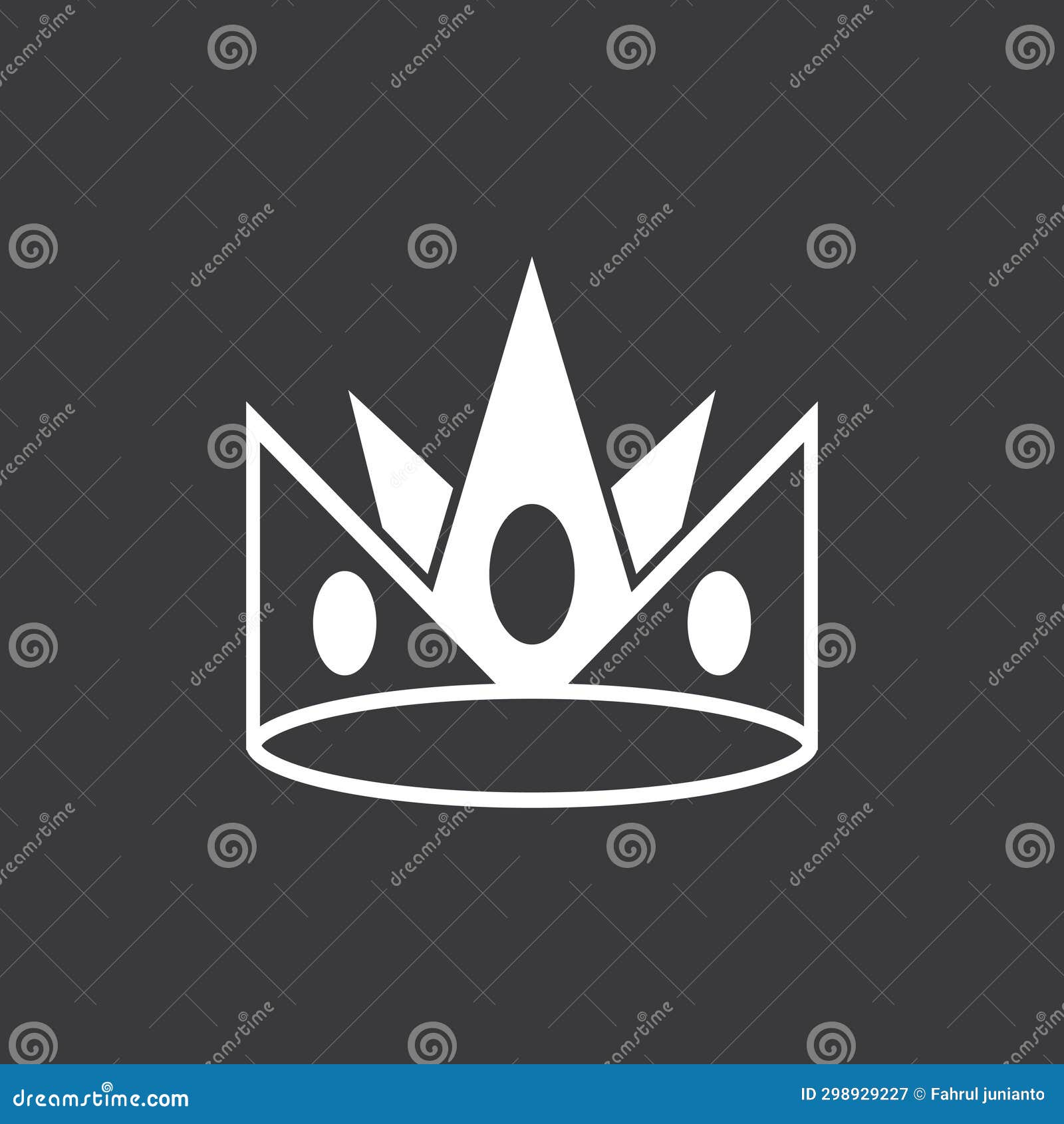 Crown Icon and Symbol Vector Template Stock Illustration - Illustration ...