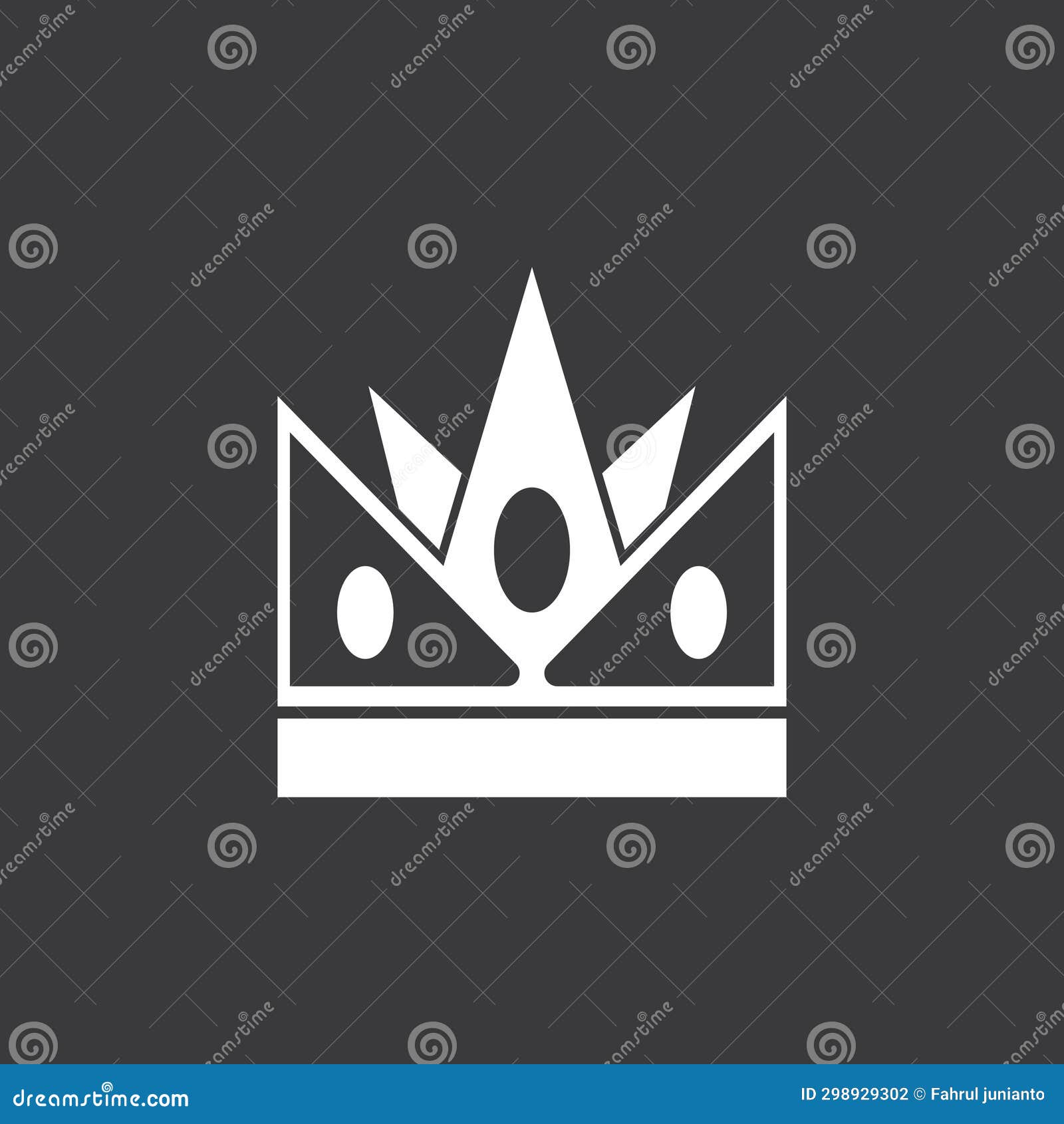 Crown Icon and Symbol Vector Template Stock Illustration - Illustration ...