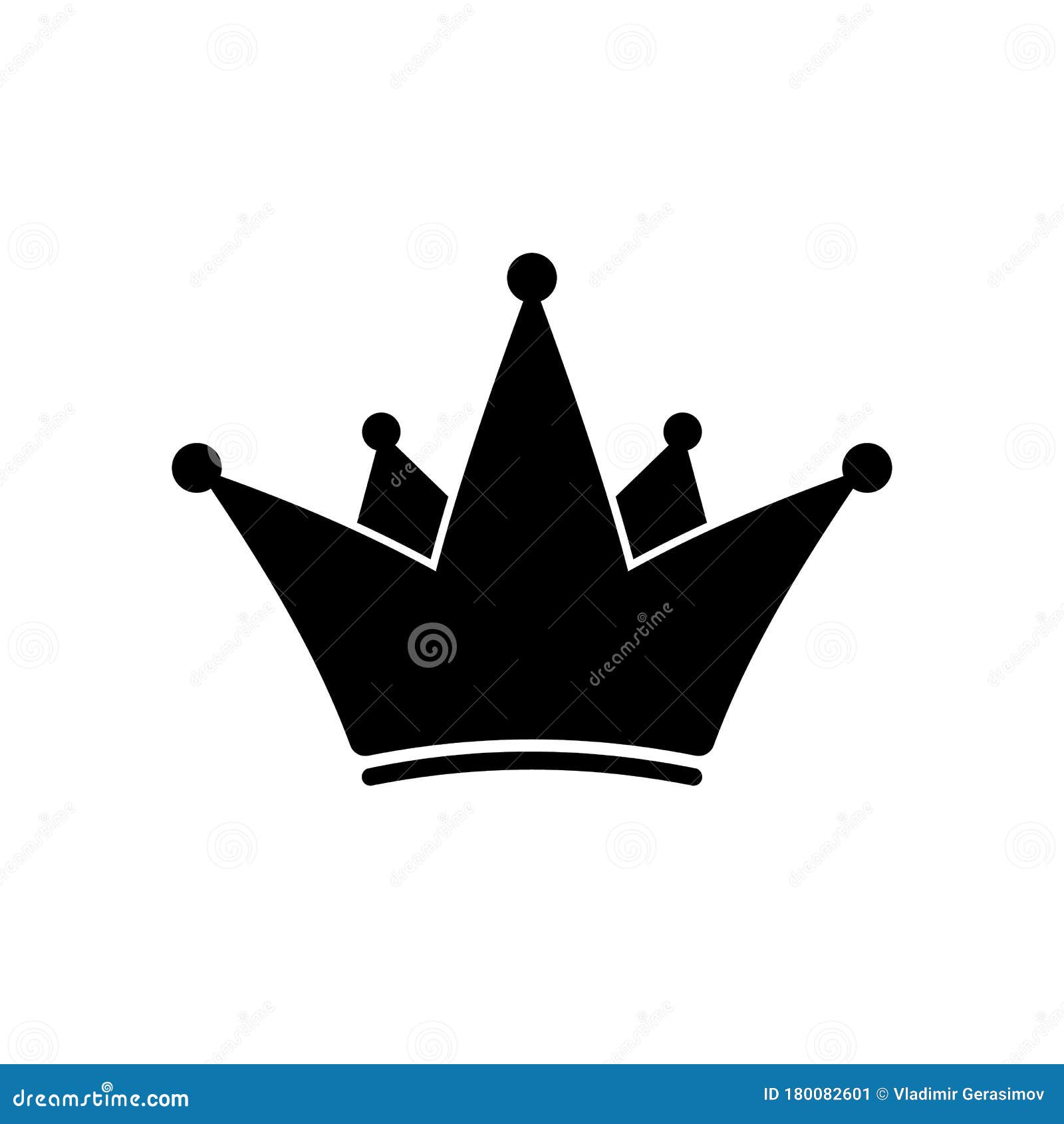 Crown Icon. Vector Crown of Prince and King Stock Illustration ...