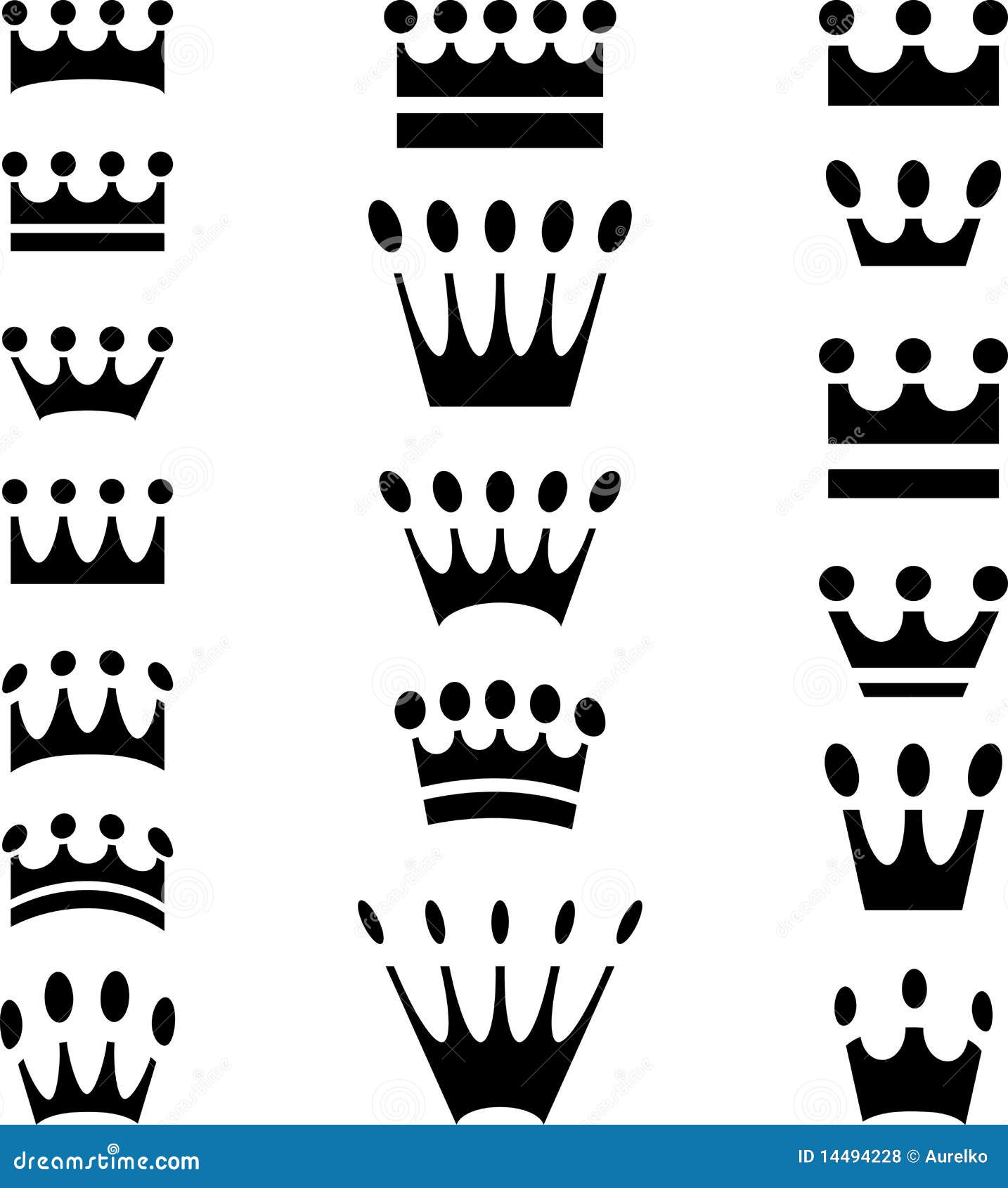 Crown icons simple stock vector. Illustration of high - 14494228