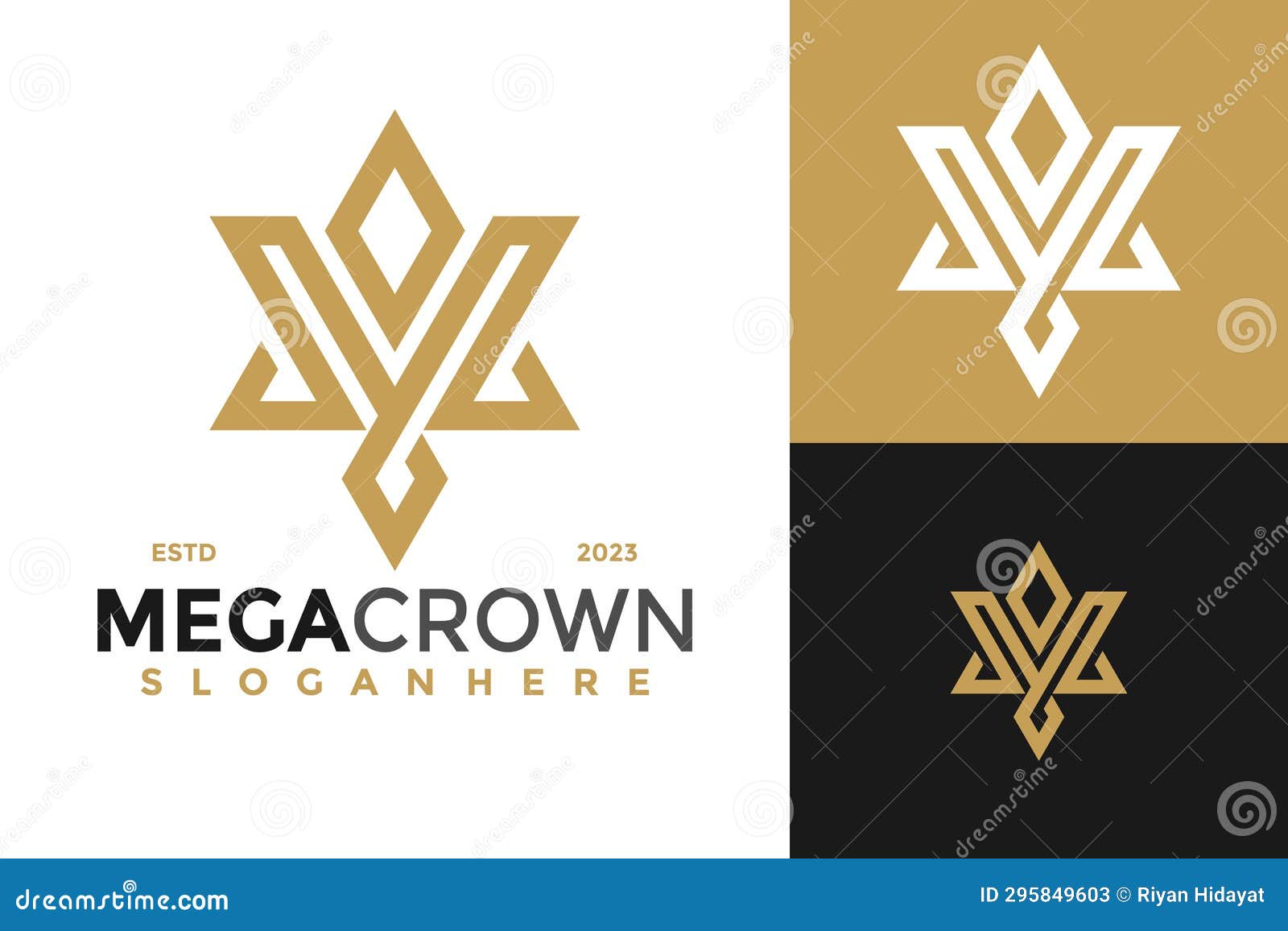 Crown Letter M Monogram Logo Design Vector Symbol Icon Illustration ...