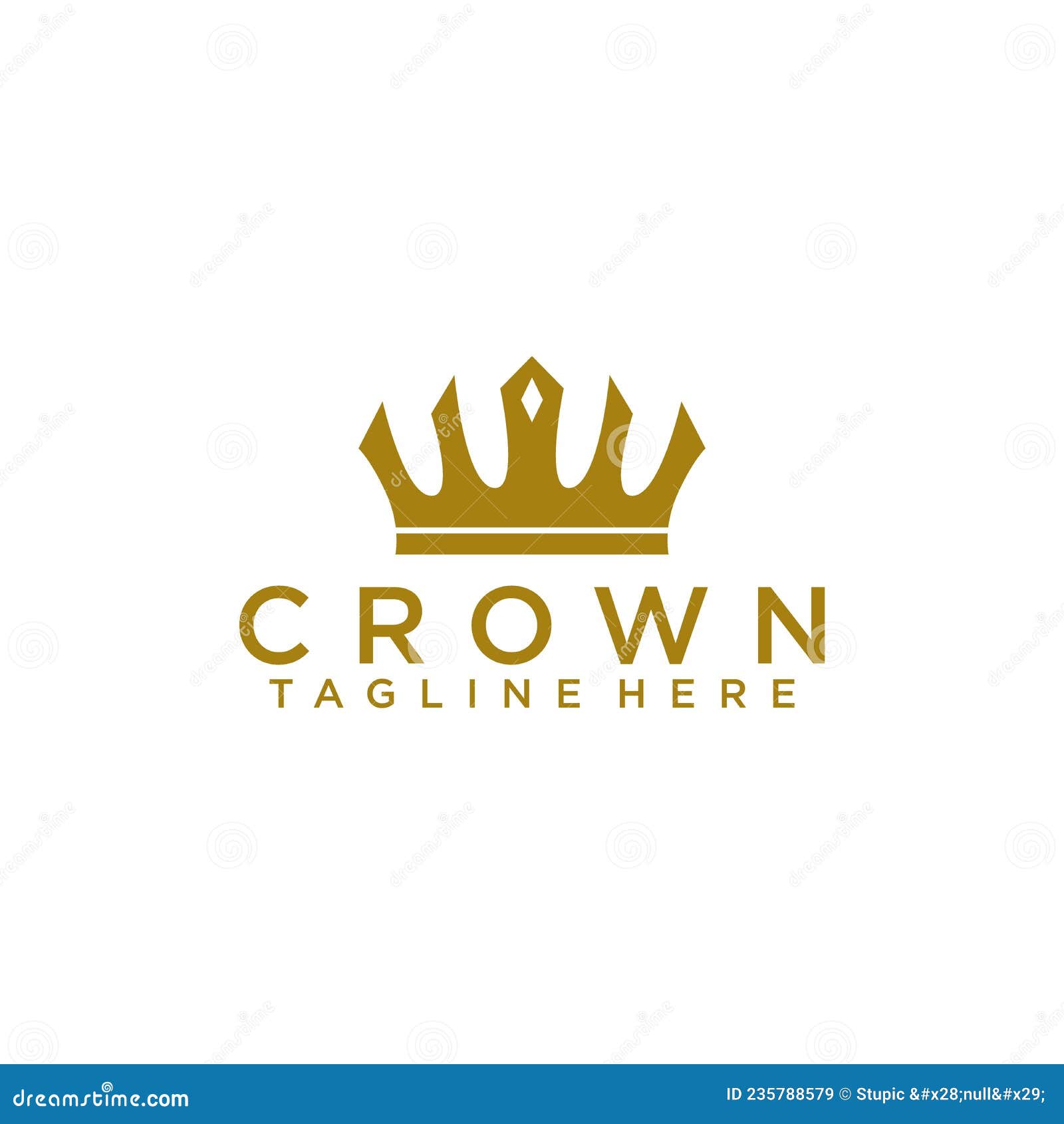 Crown Logo Concept Vector Isolated in White Background Stock Vector ...