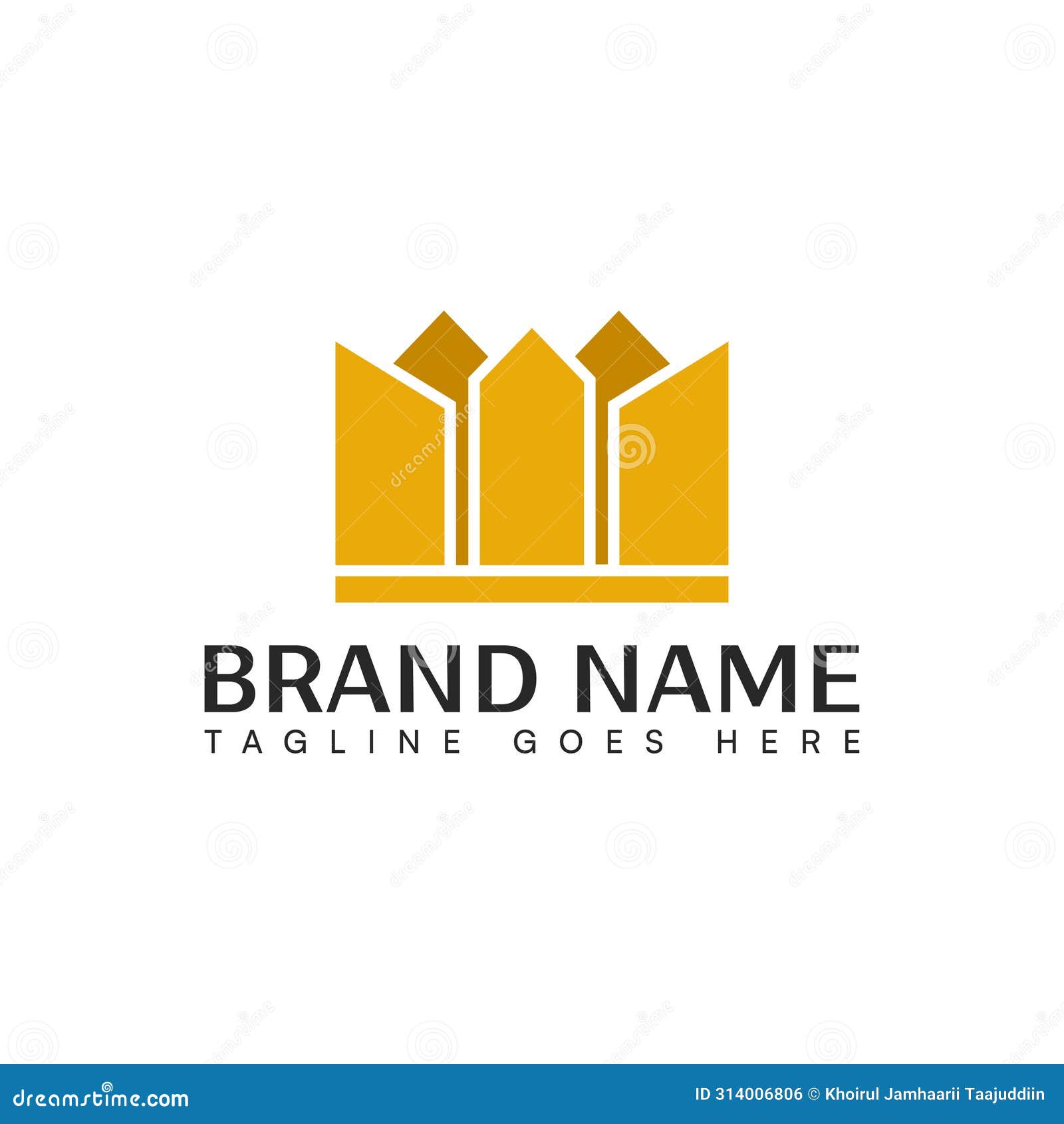 Crown Building Real Estate Logo Design Concept Stock Vector ...