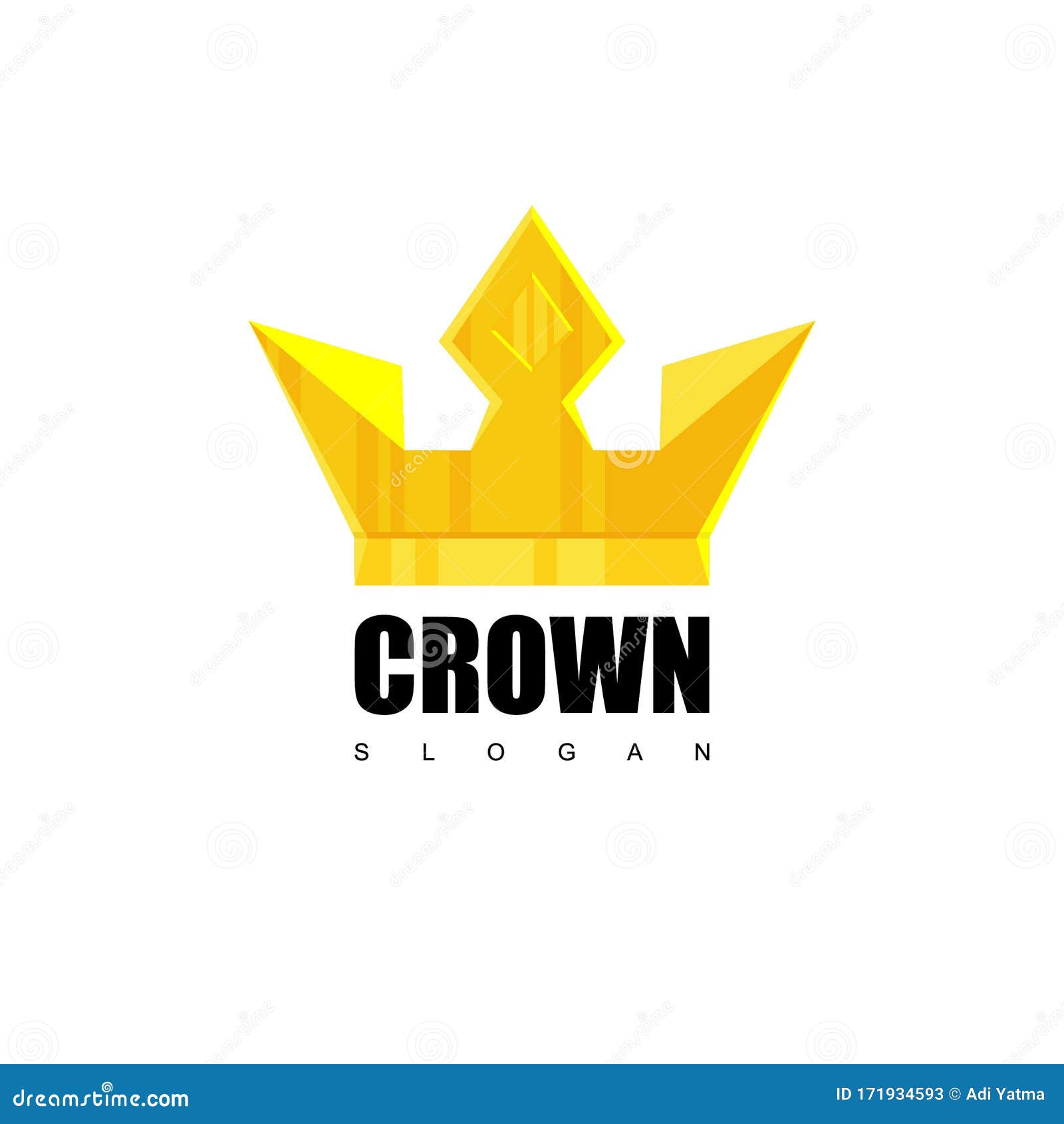 Crown Logo Design Isolated on White Background Stock Vector ...