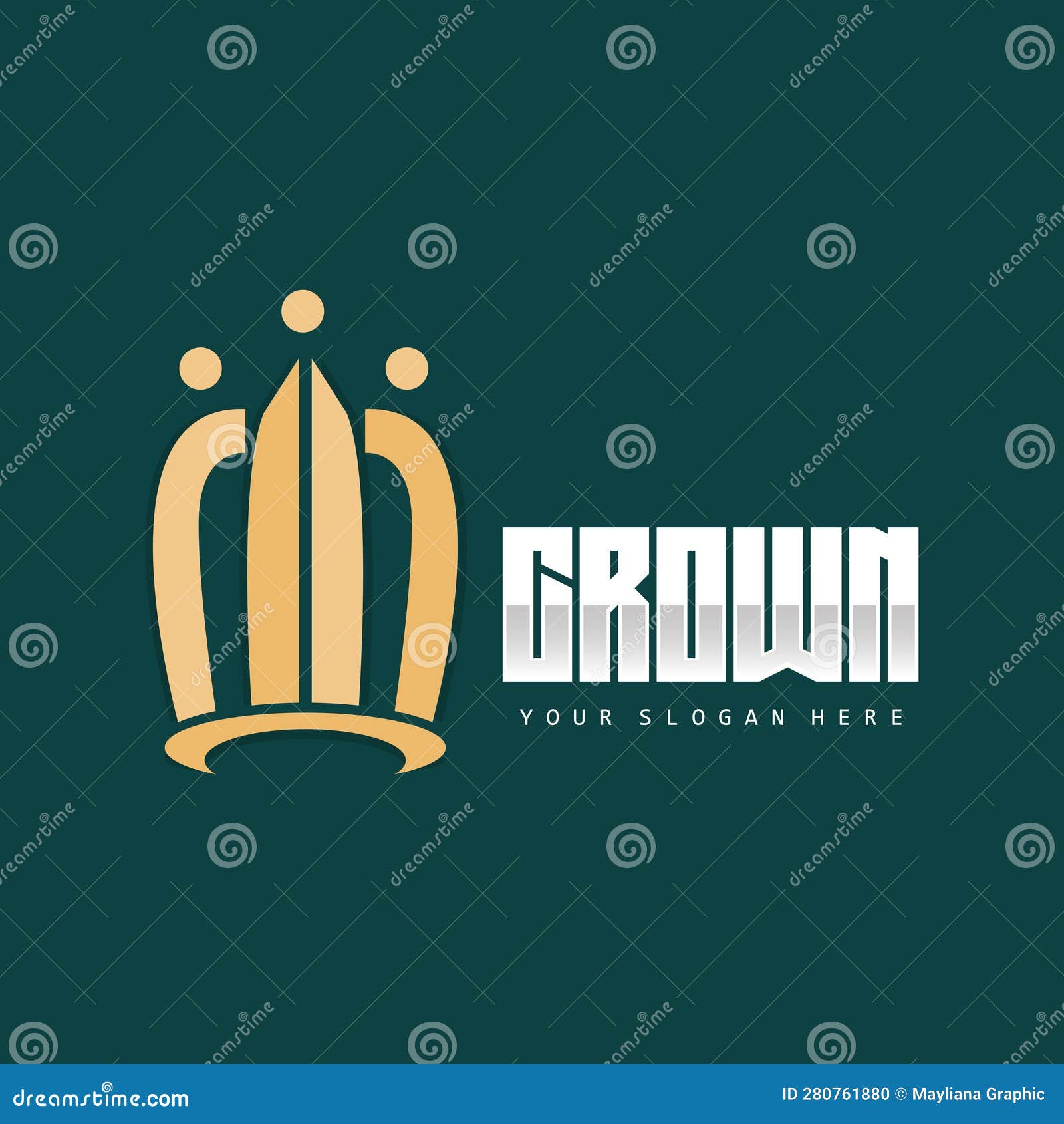 Crown Logo, King and Queen Icon Design, Vector Elegant, Simple ...