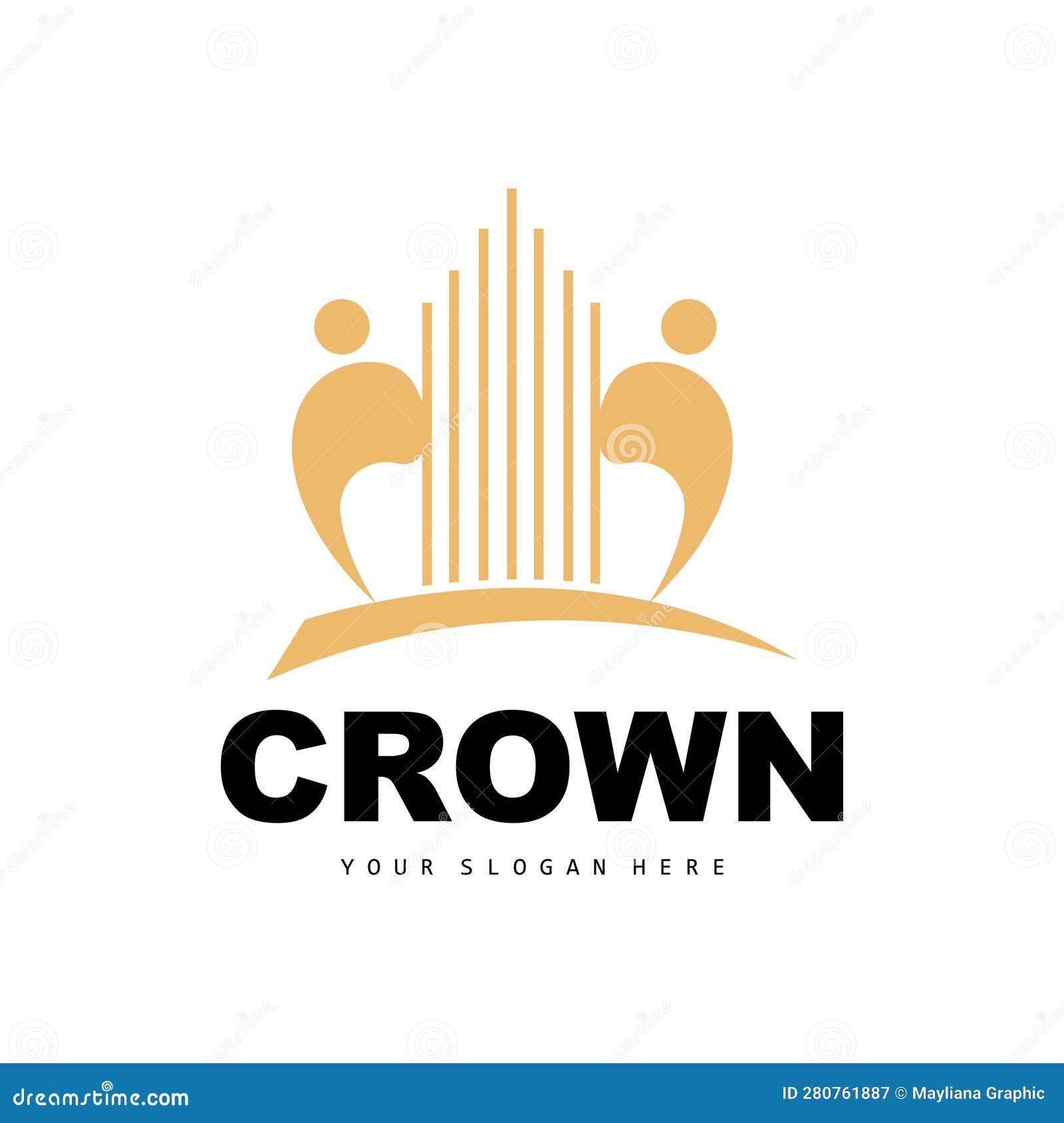 Crown Logo, King and Queen Icon Design, Vector Elegant, Simple ...