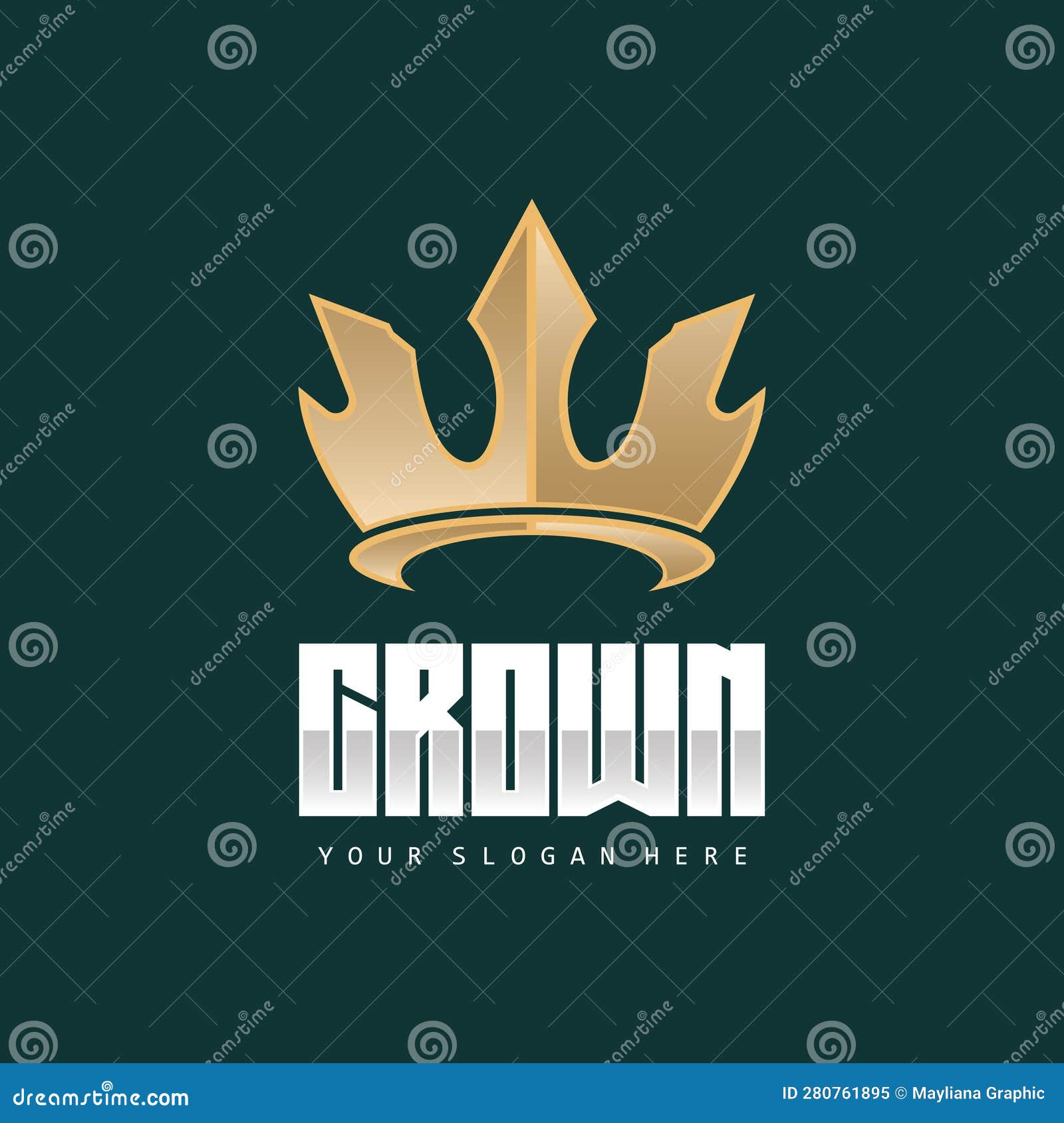 Crown Logo, King and Queen Icon Design, Vector Elegant, Simple ...