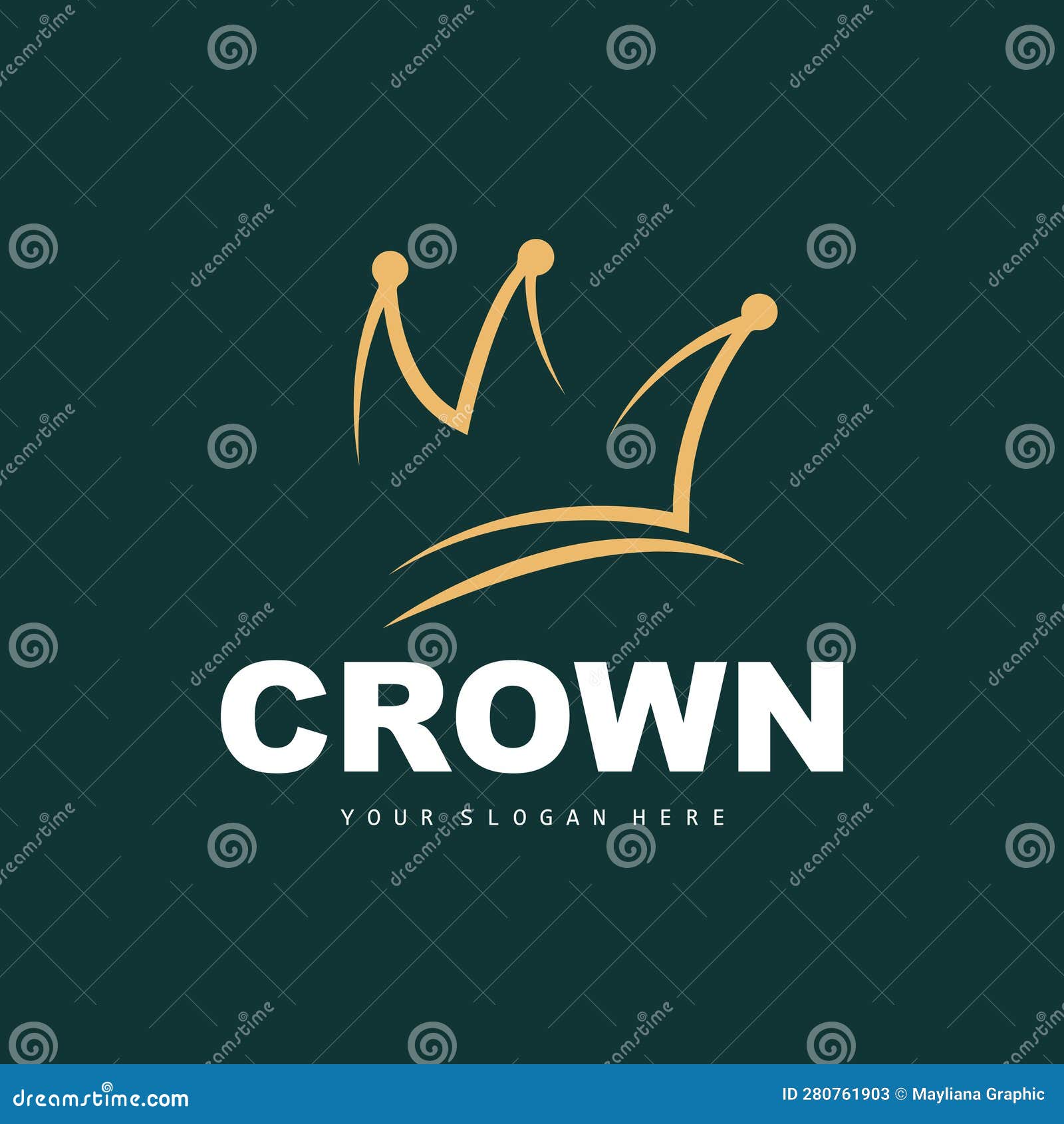 Crown Logo, King and Queen Icon Design, Vector Elegant, Simple ...