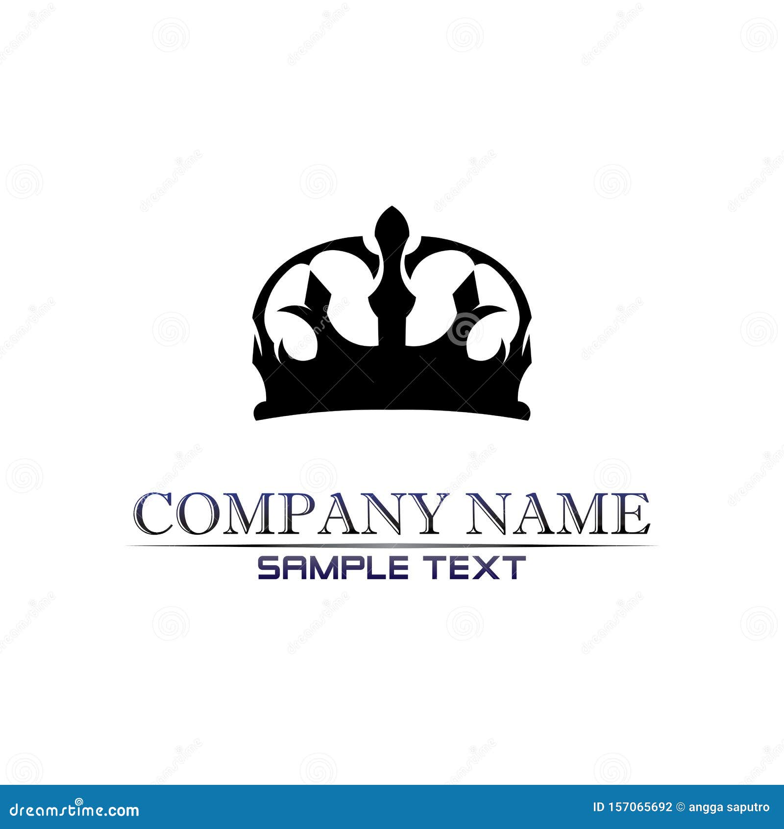 Crown Logo and King Template Vector Illustration Stock Illustration ...
