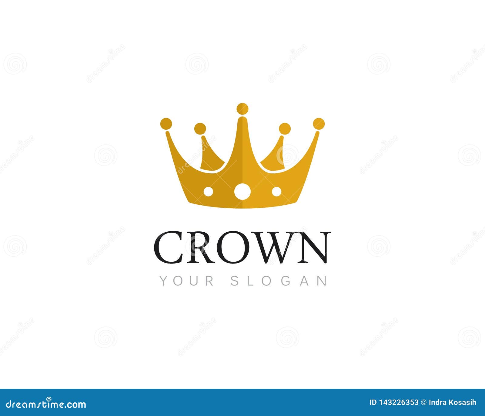Crown Logo Template stock image. Image of silhouette - 143226353