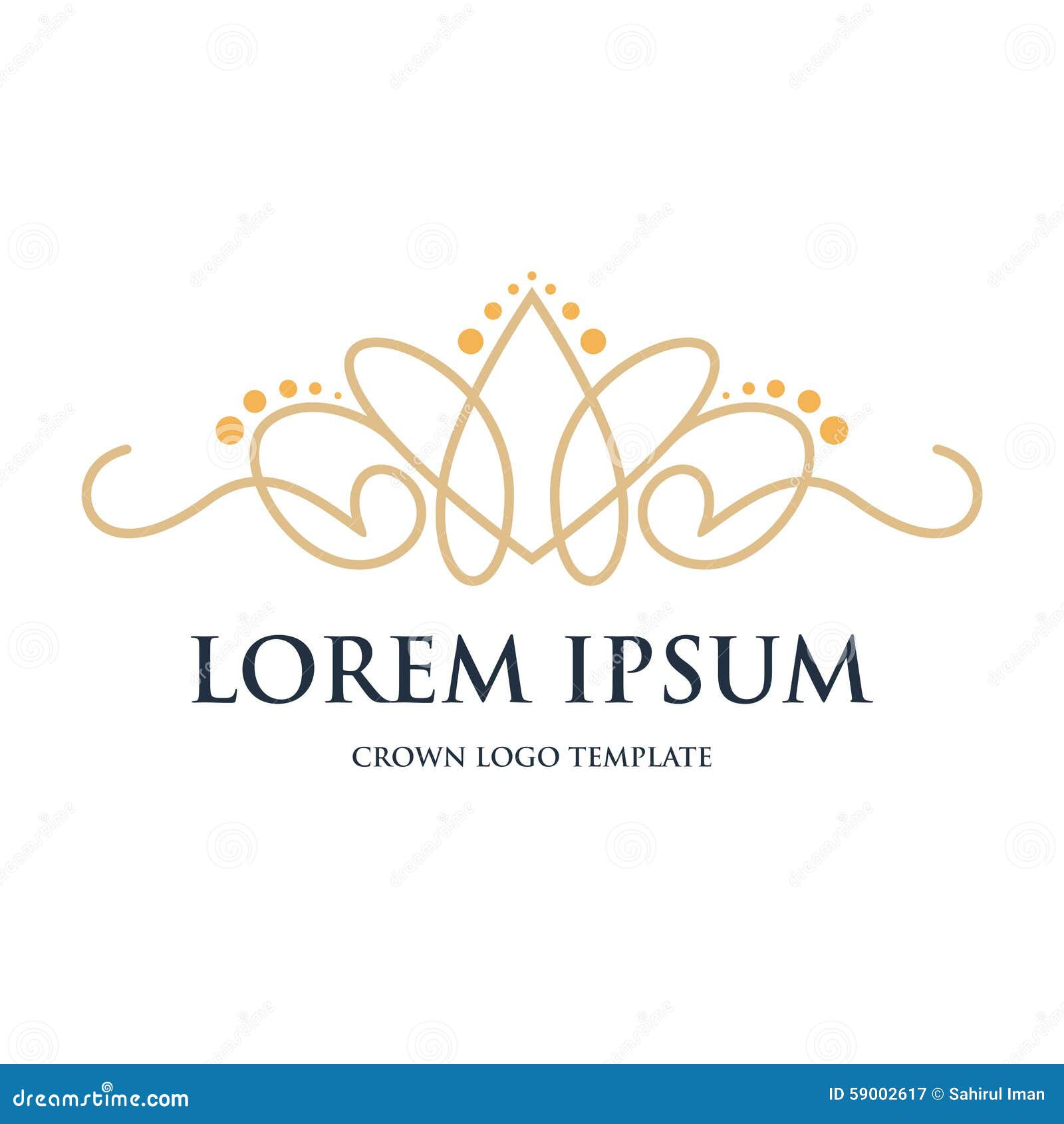 Crown Logo Template stock vector. Illustration of symbol - 59002617