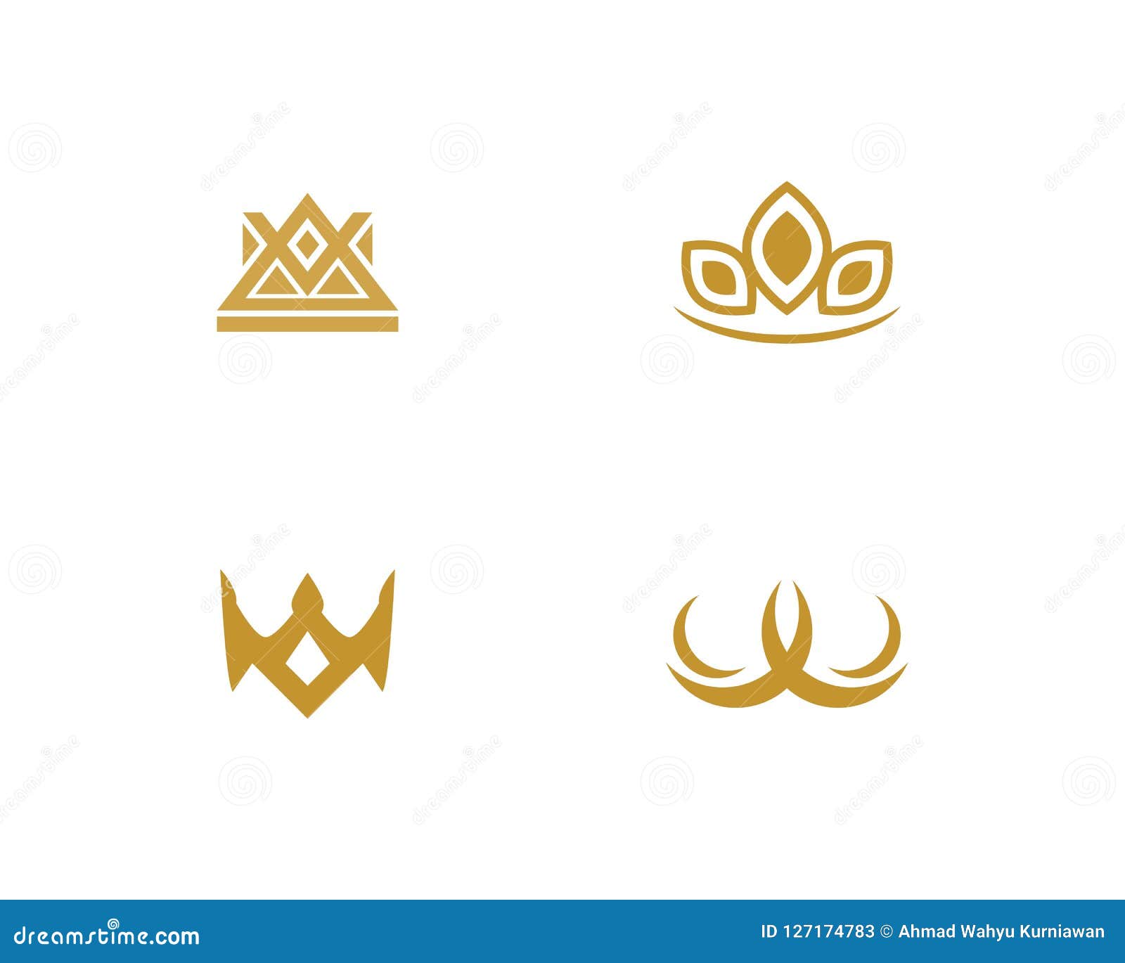 Crown Logo Template stock vector. Illustration of heraldic - 127174783
