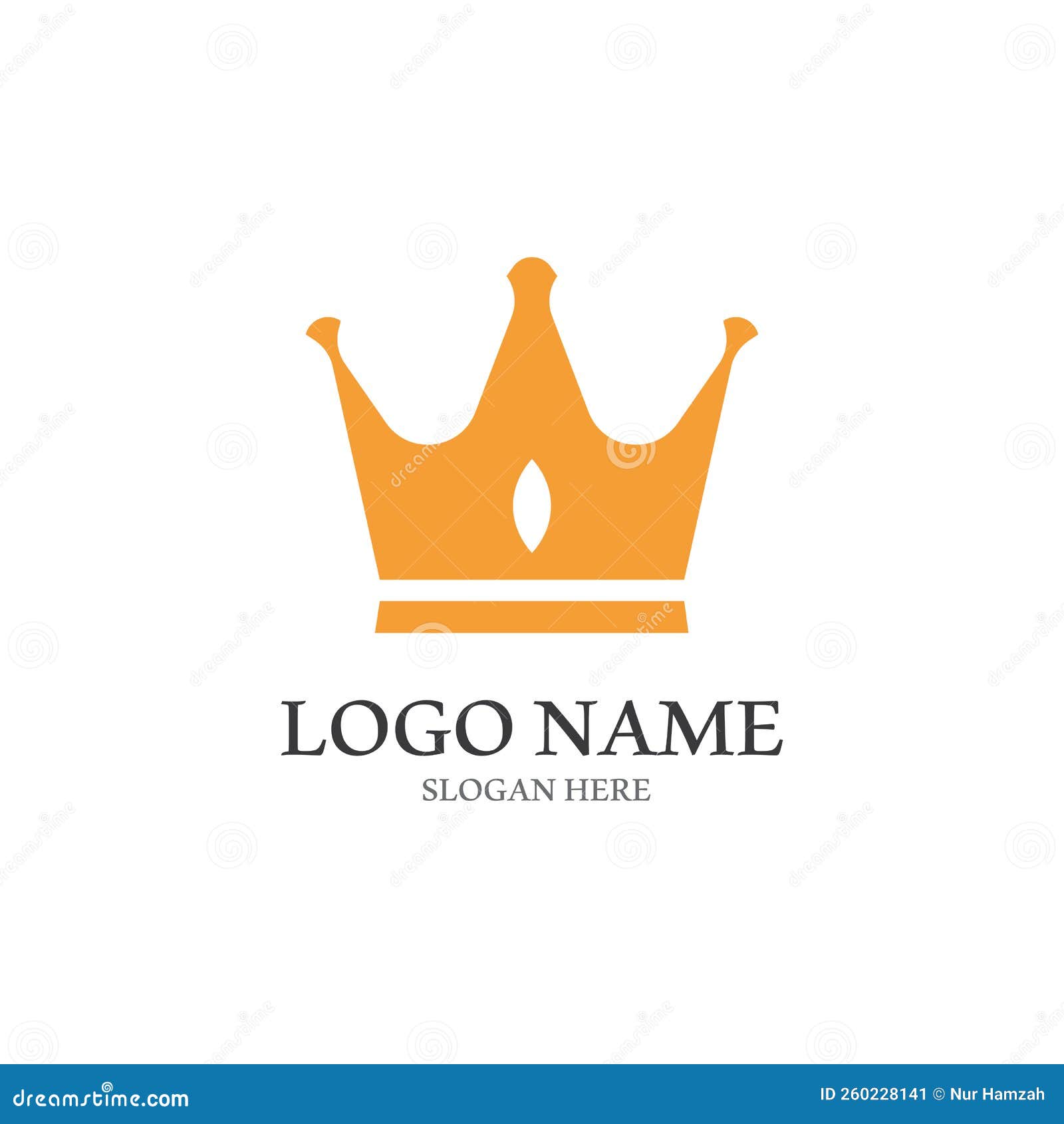 Crown Logo Template Vector Icon Stock Vector - Illustration of medieval ...