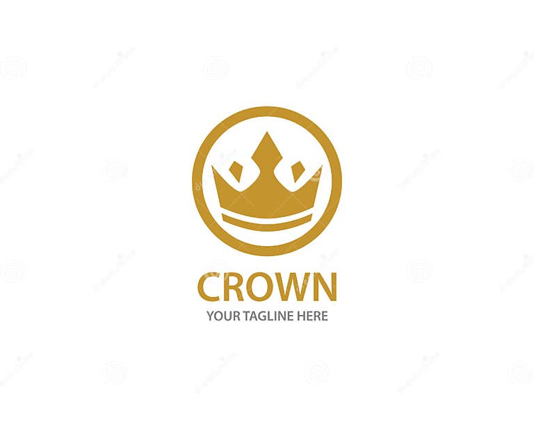 Crown Logo Template stock vector. Illustration of simple - 135765518
