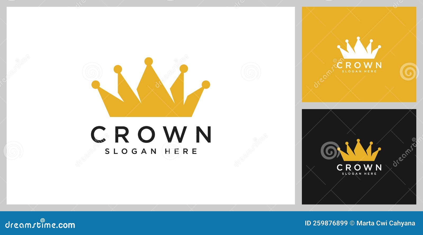 Crown Logo Vector Design Template Stock Vector - Illustration of ...