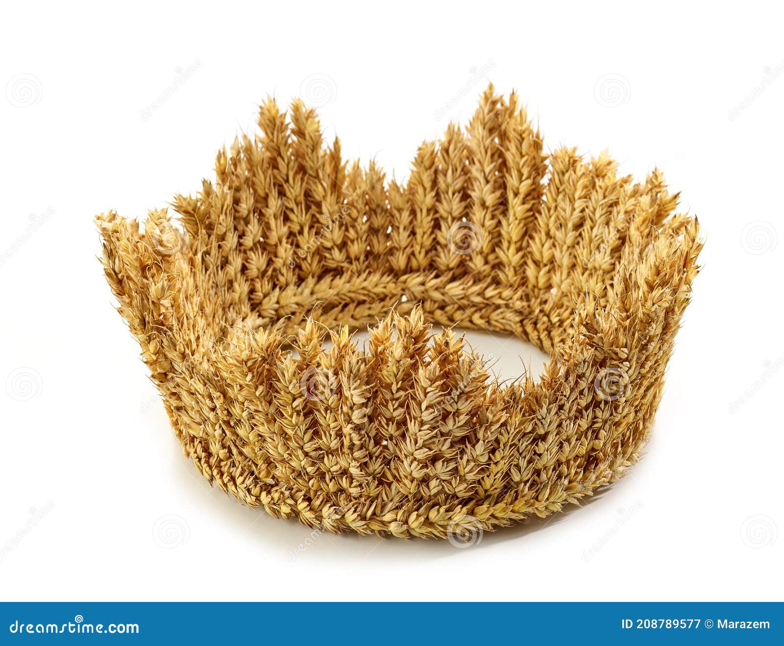 Crown Made of Wheat Ears of Cereals Stock Image - Image of leader ...