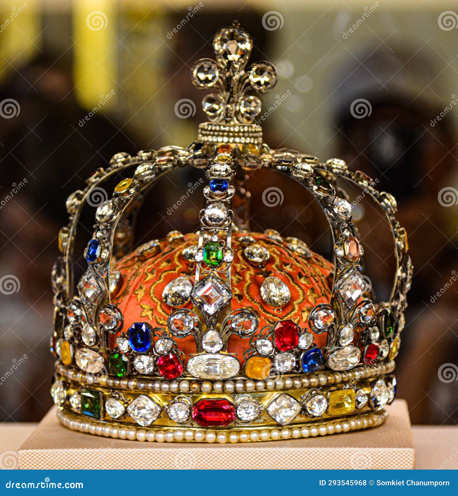 The Crown of the Most Powerful, Studded with Beautiful Diamonds Stock ...