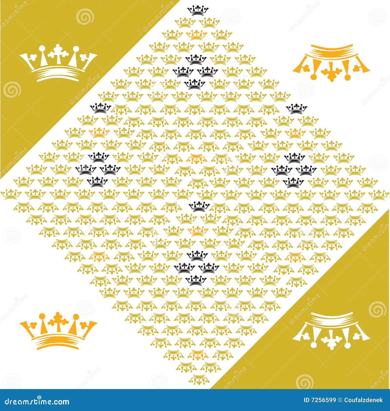 Crown motif stock vector. Illustration of diamond, highness - 7256599