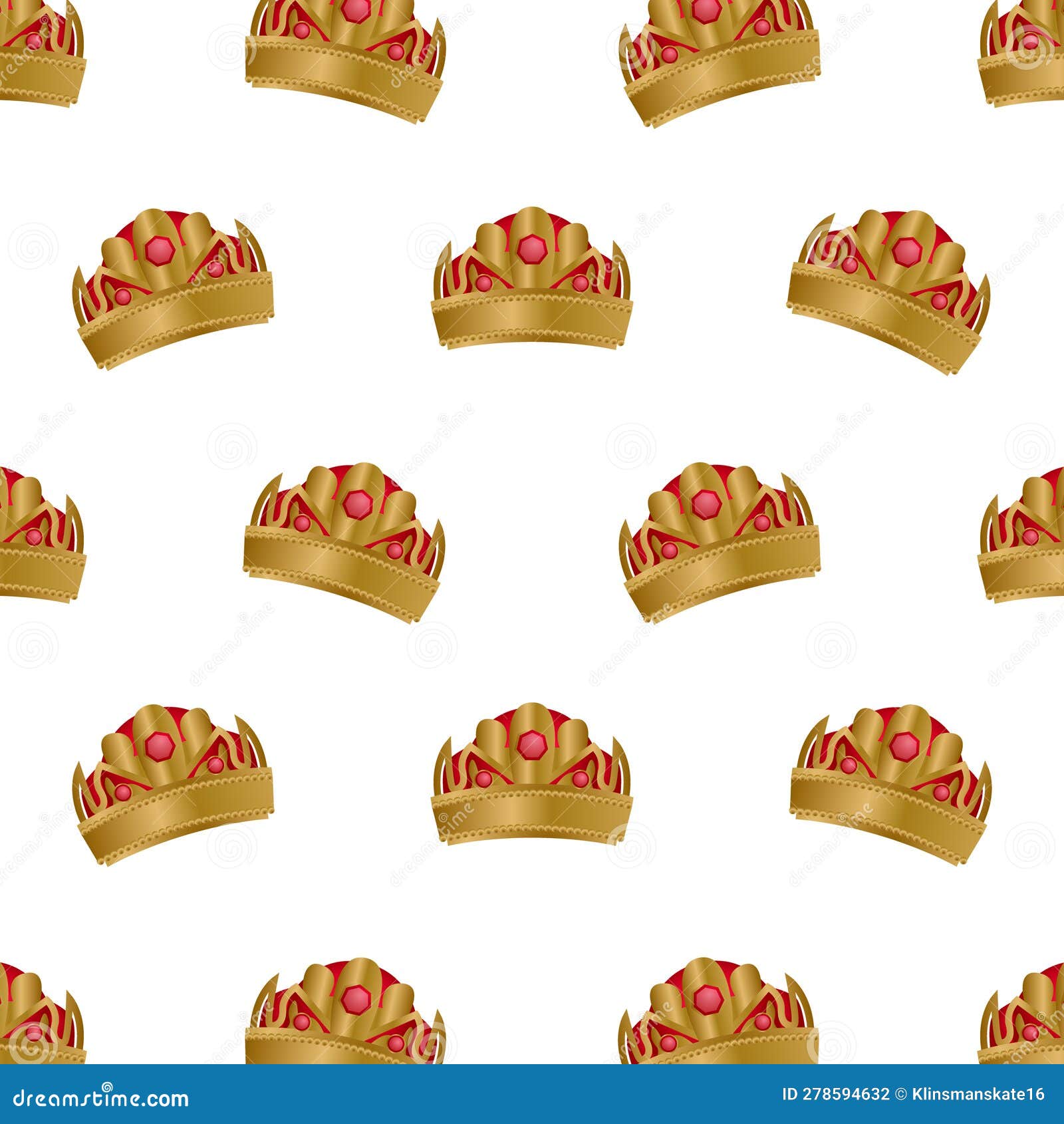 Crown Pattern Background Wallpaper Vector Illustration Stock Vector ...