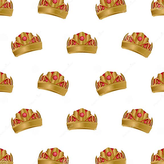 Crown Pattern Background Wallpaper Vector Illustration Stock Vector ...