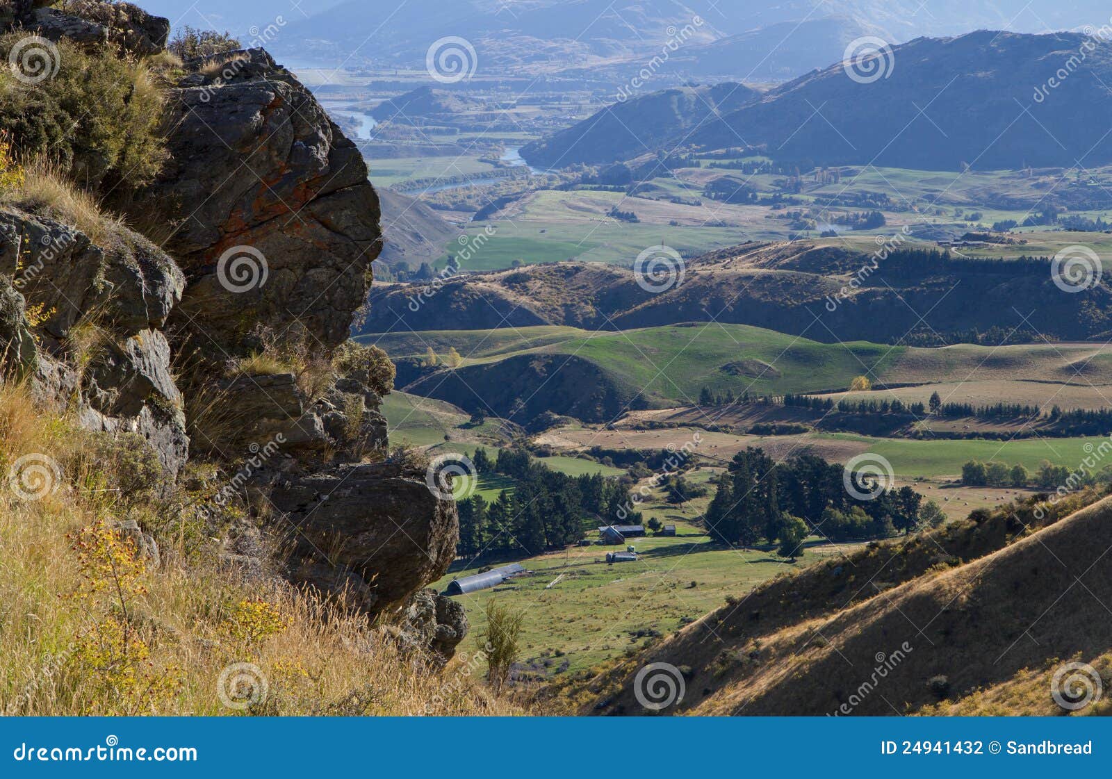 Crown Range view stock photo. Image of golden, queenstown - 24941432