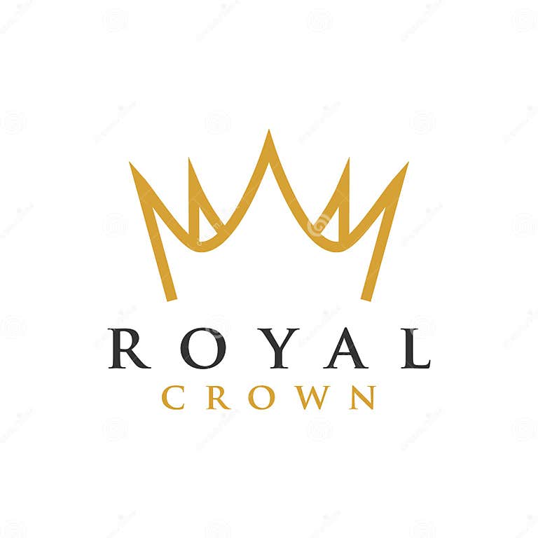 Crown Royal Graphic Design Template Stock Vector - Illustration of king ...