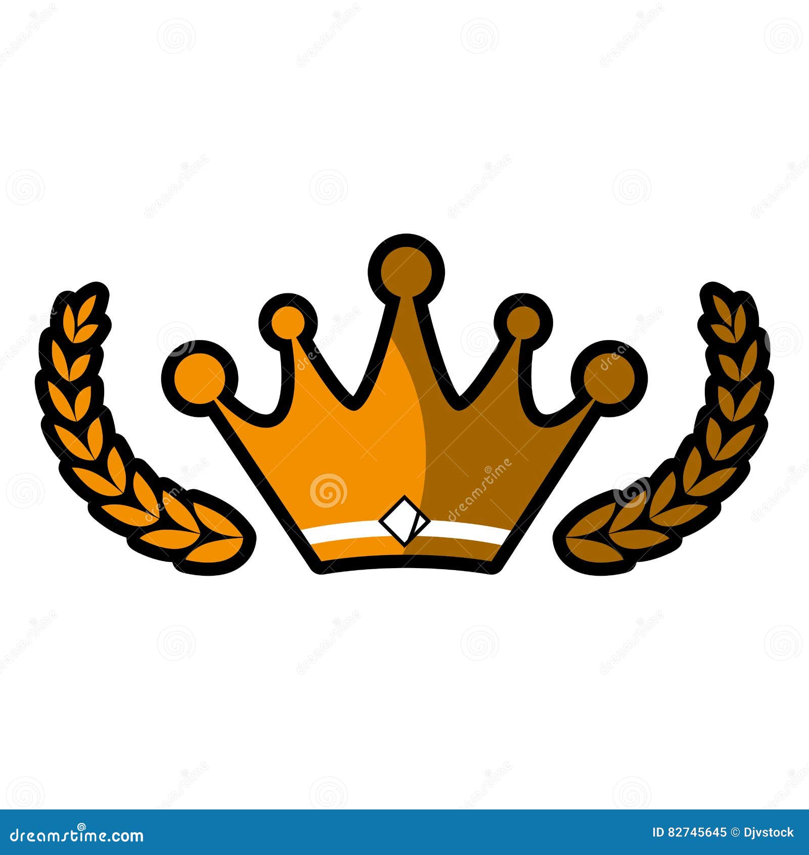 Crown royal symbol stock illustration. Illustration of icon - 82745645