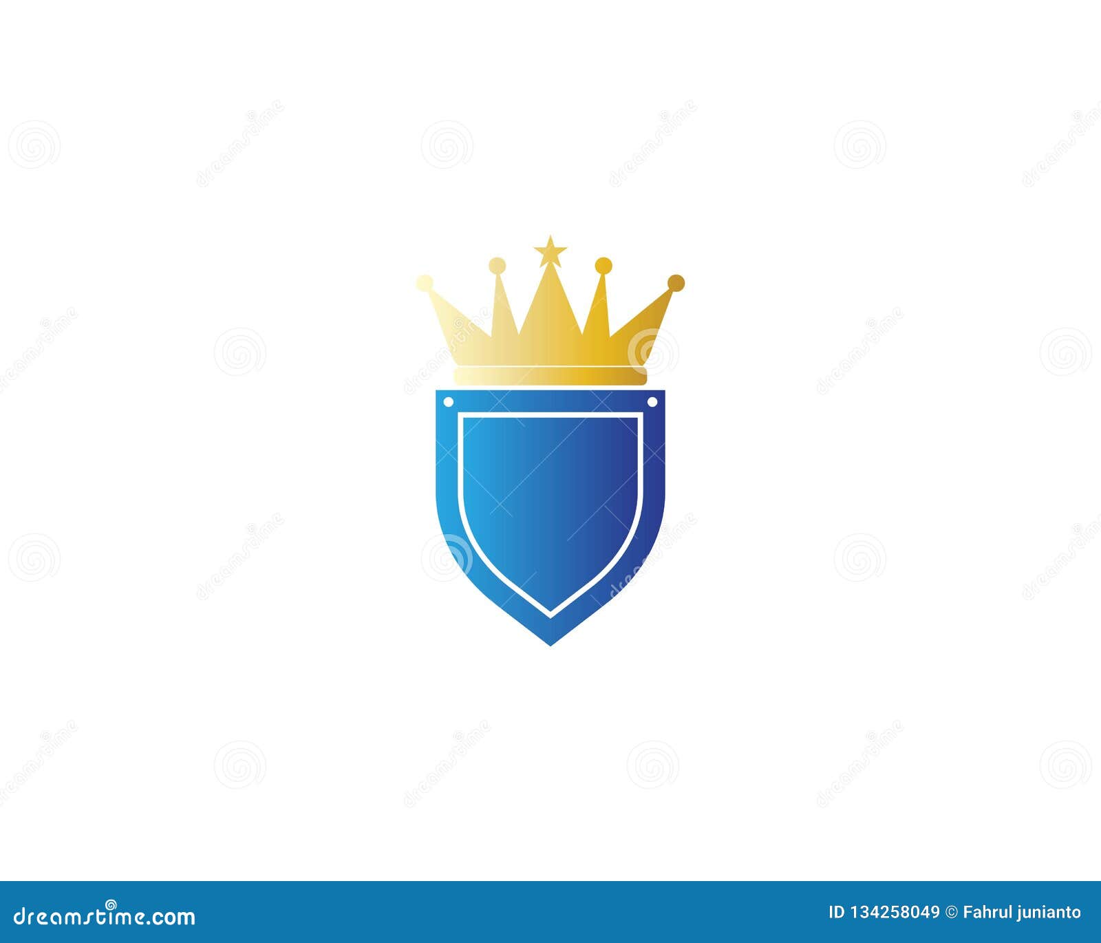 Crown Shield Icon Logo Template. Stock Vector - Illustration of ...
