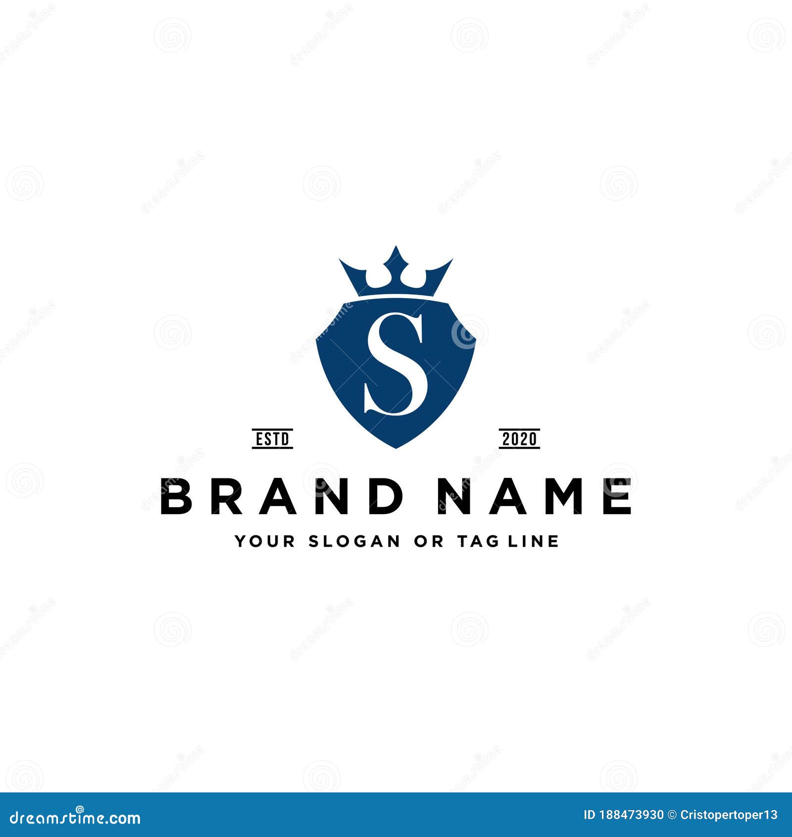 Crown Shield Logo Design Vector Stock Vector - Illustration of brand ...