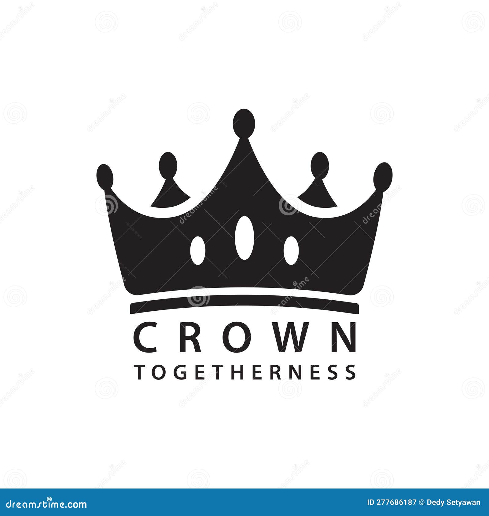 Crown Silhouette Logo Design Stock Vector - Illustration of success ...