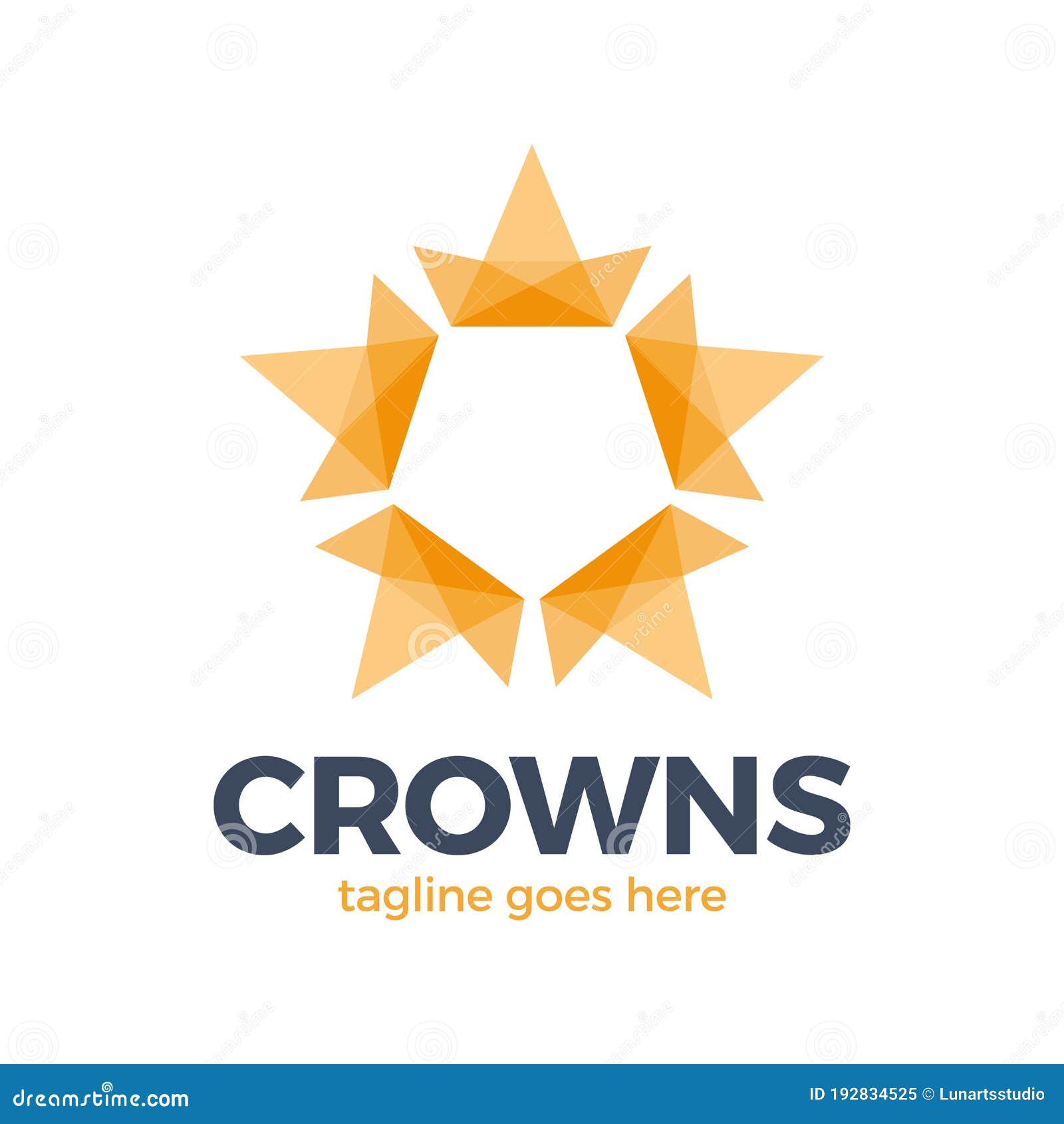 Crown Technology Logo. Modern Futuristic Vector Symbol | CartoonDealer ...
