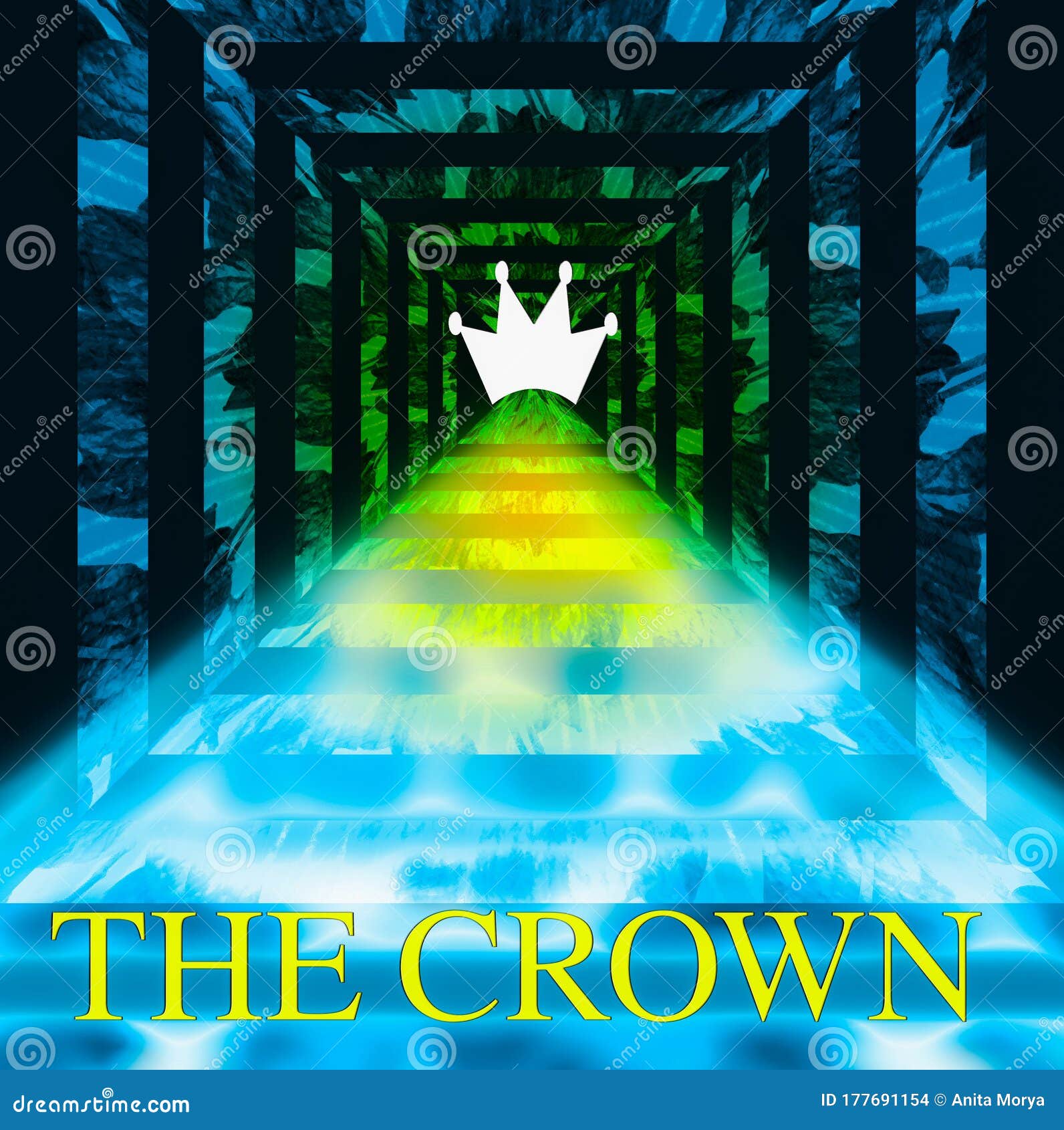 Crown of Success through Hard Work Stock Illustration - Illustration of ...