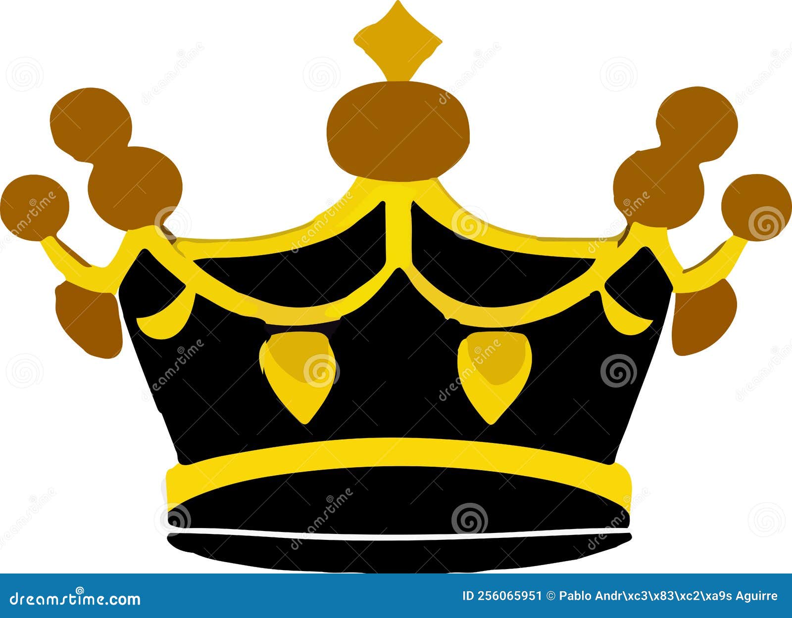 Crown Symbol on White Background Stock Vector - Illustration of ...