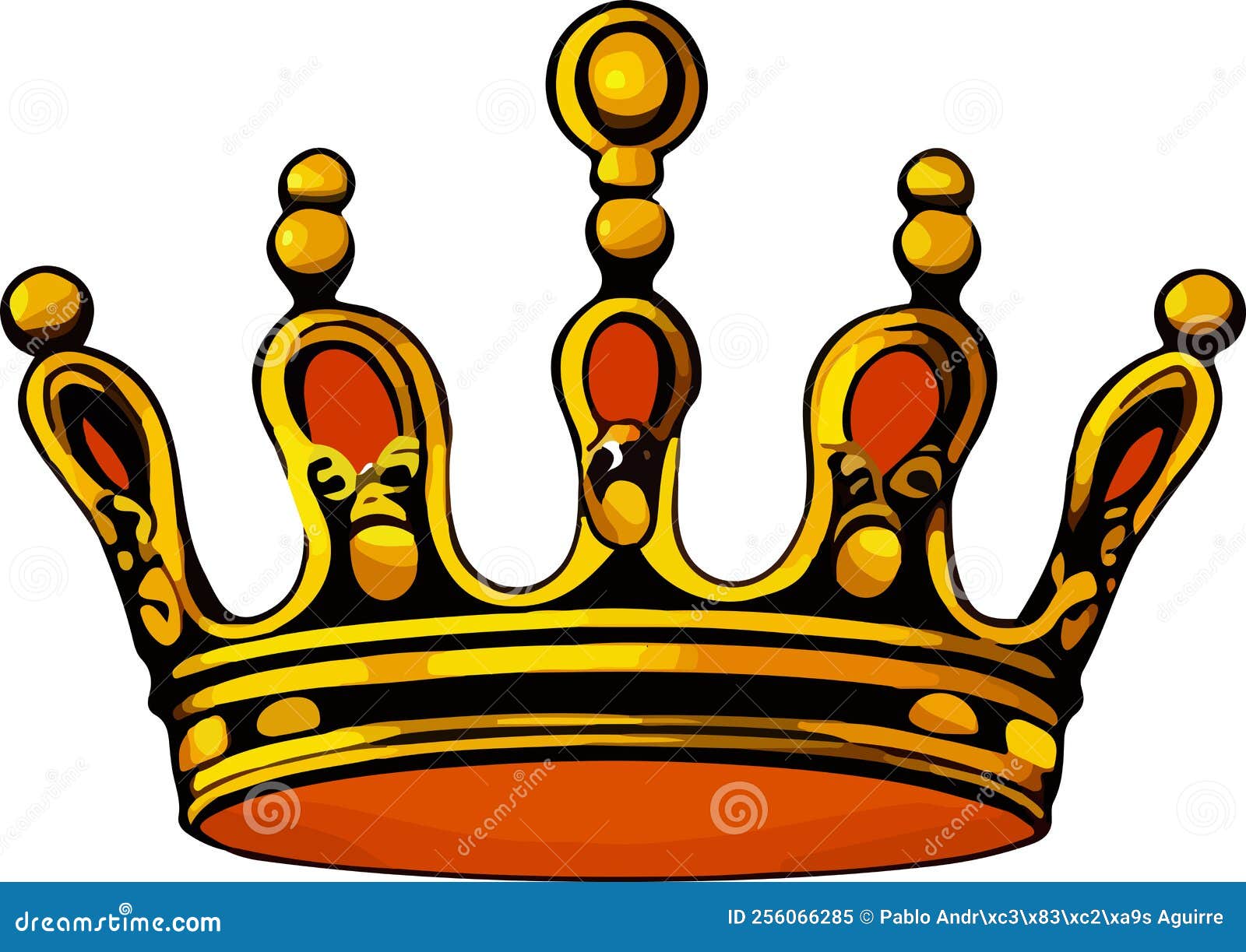 Crown Symbol on White Background Stock Vector - Illustration of jewelry ...