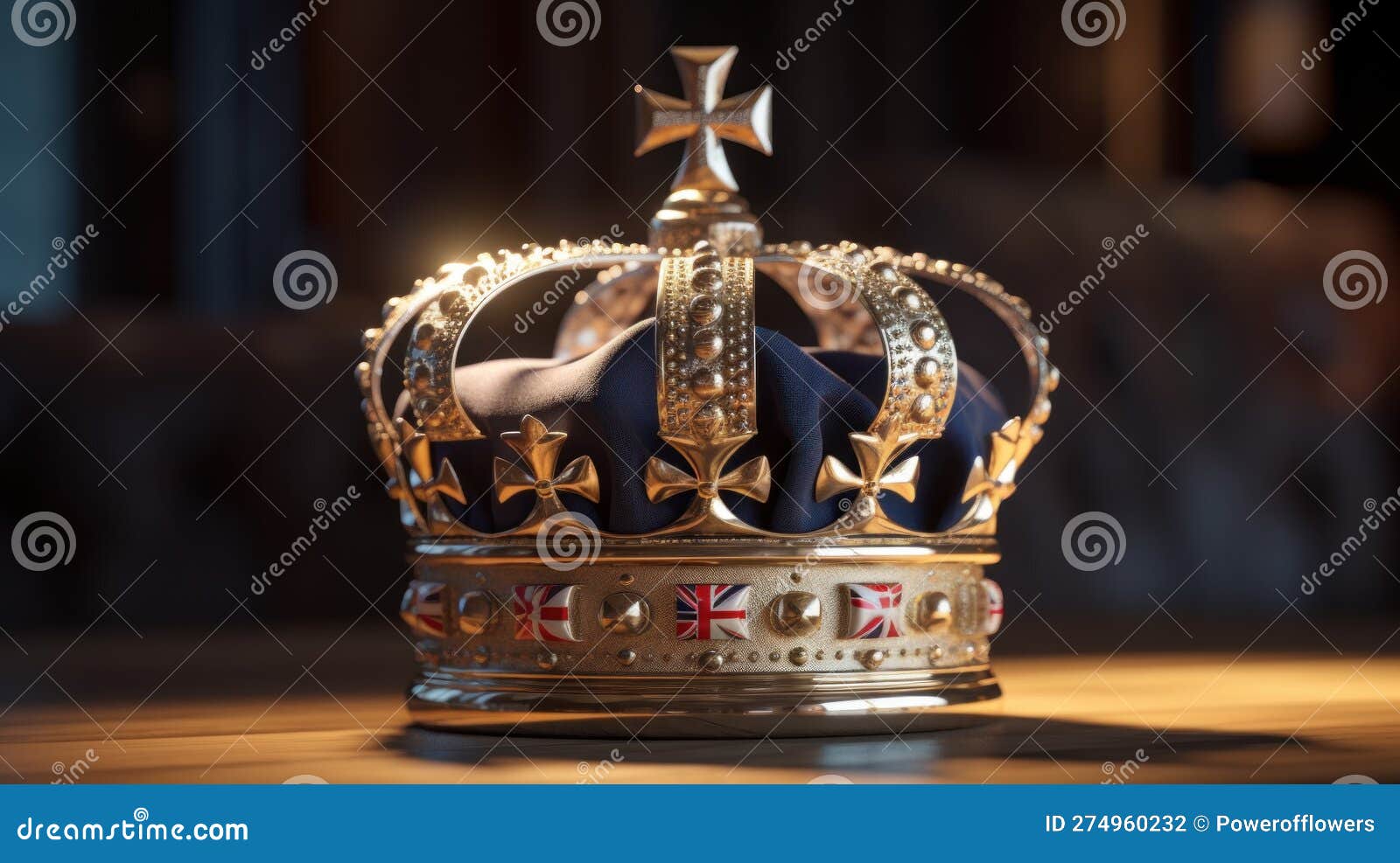 Crown on Table, King S Coronation Ceremony Concept Created with ...