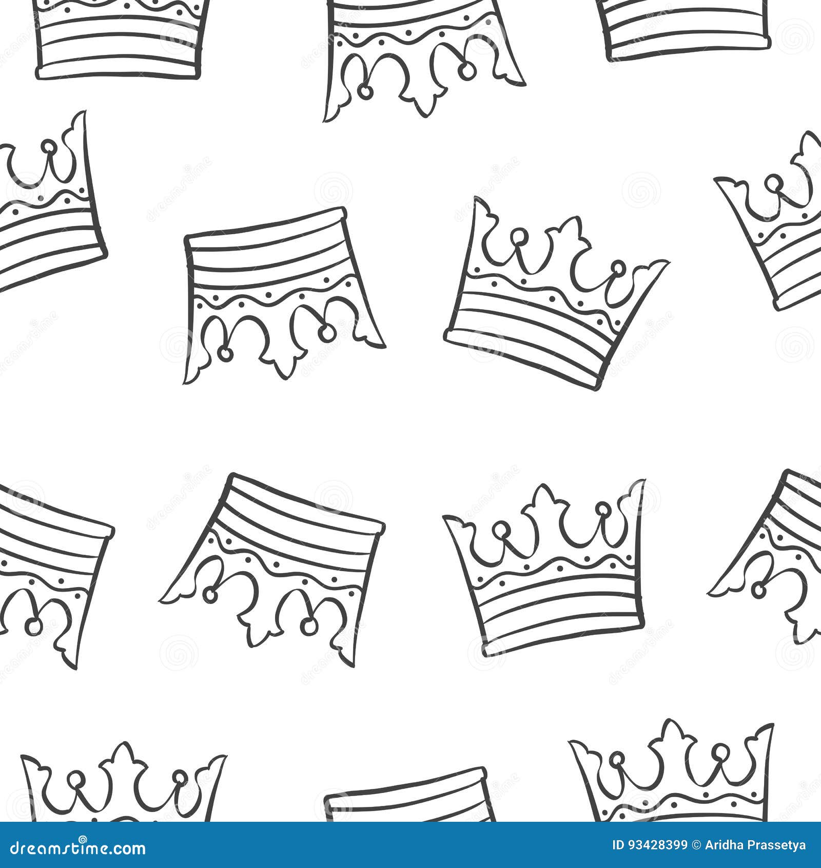 Crown Theme Design Pattern Collection Stock Vector - Illustration of ...